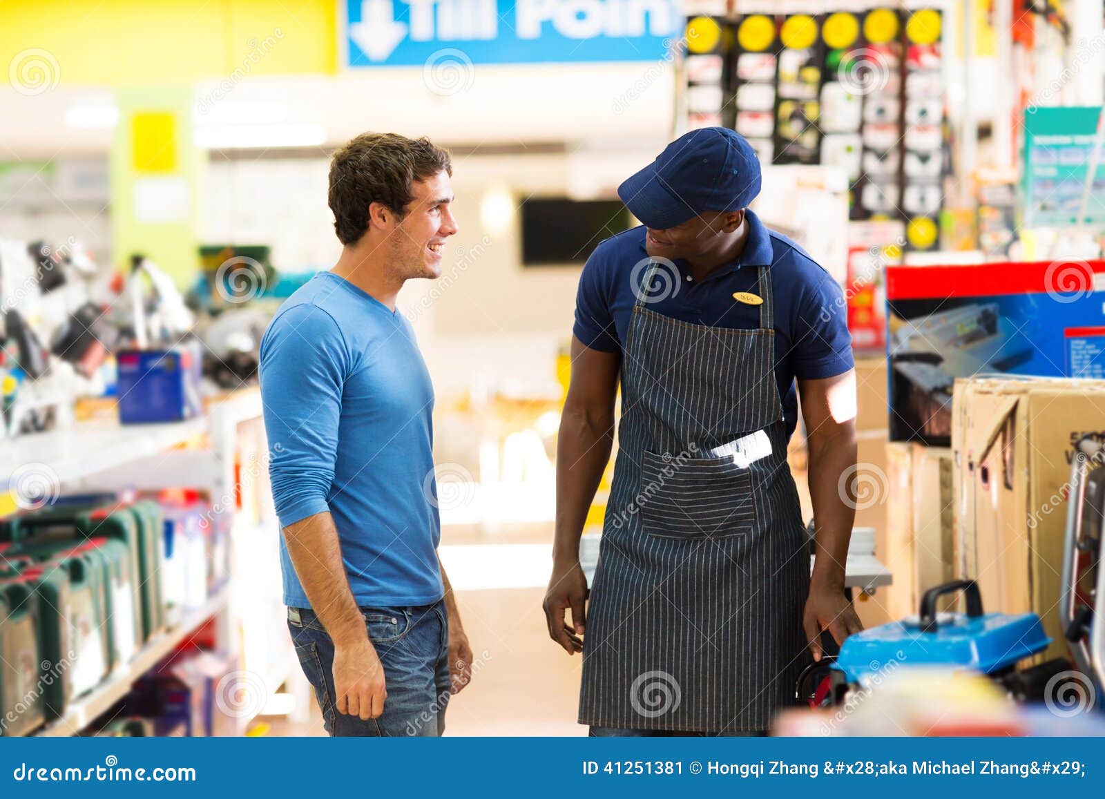 Rappresentante Che Assiste Cliente Immagine Stock - Immagine di moderno ...