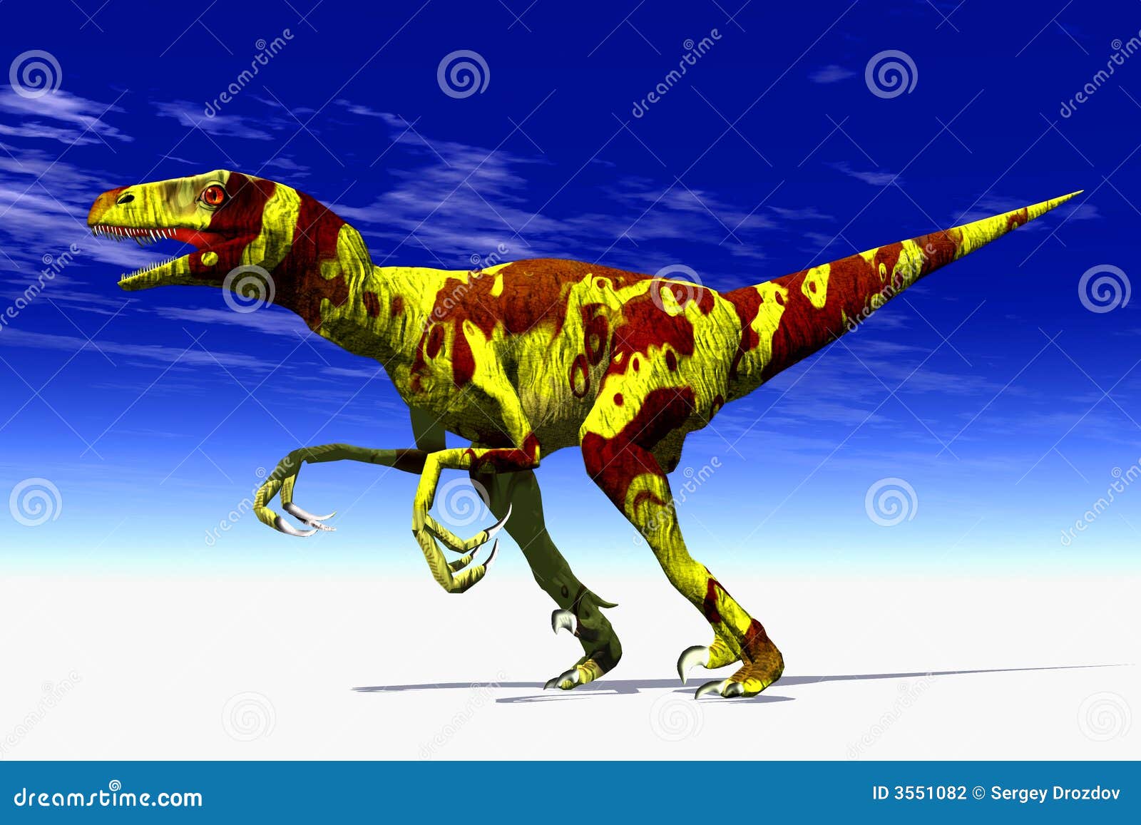 Raptor stock illustration. Illustration of carnivor, sharp - 3551082