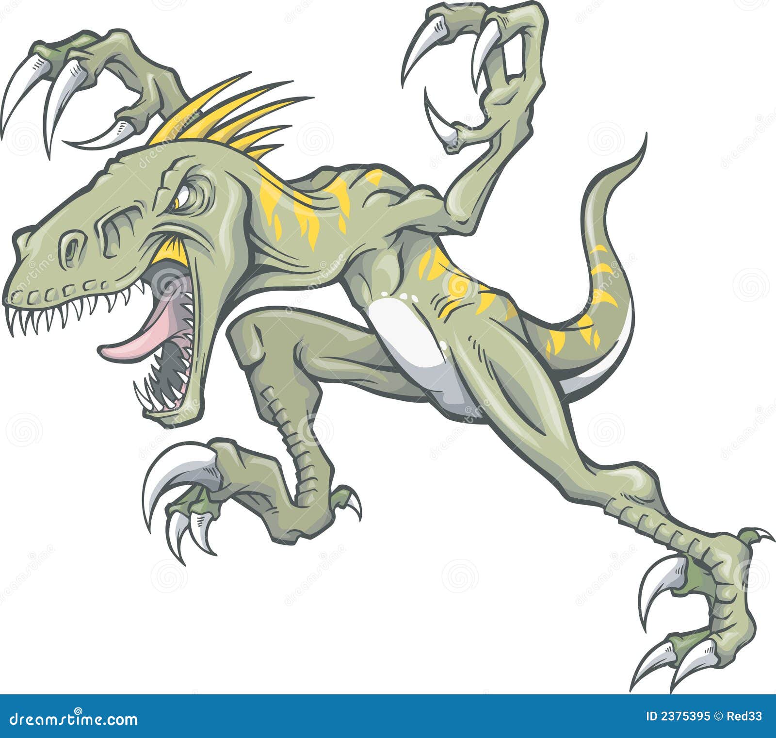 Raptor Dinosaur Illustration Stock Illustrations – 7,643 Raptor ...