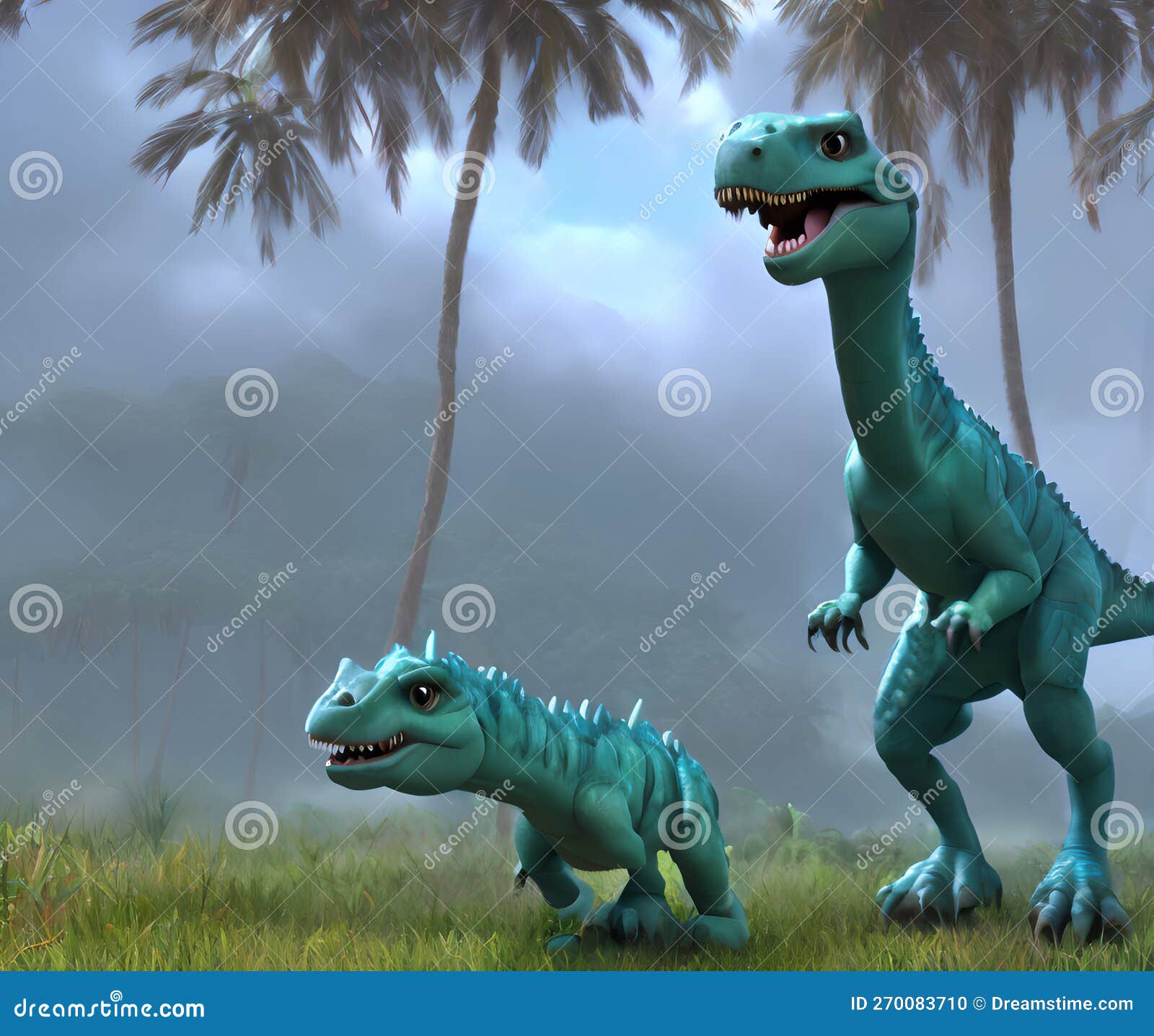 Raptor Dromaeosauridae Dinosaur, Generative AI Illustration Stock ...