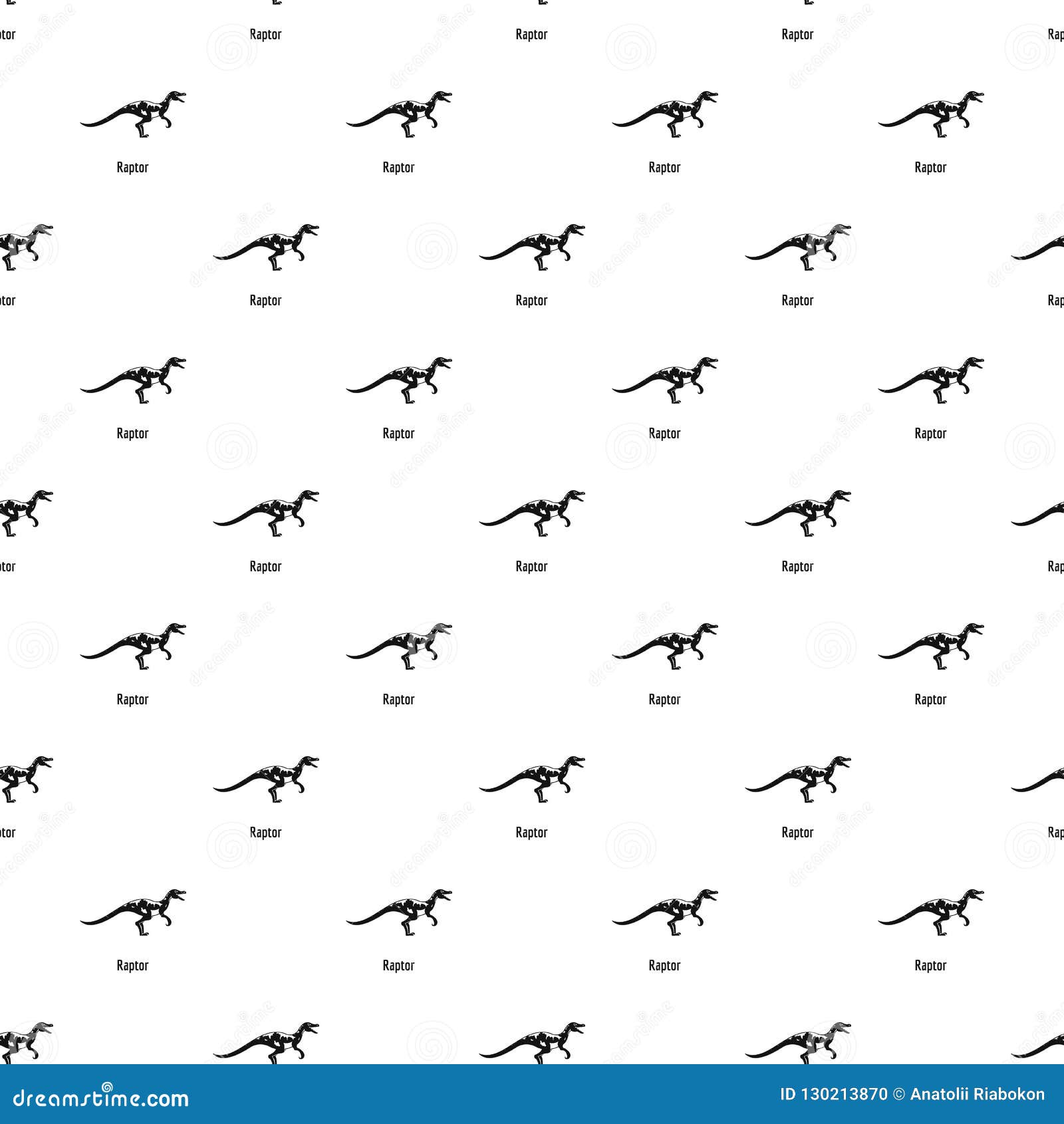 Raptor Pattern Seamless Vector Stock Vector - Illustration of ancient ...
