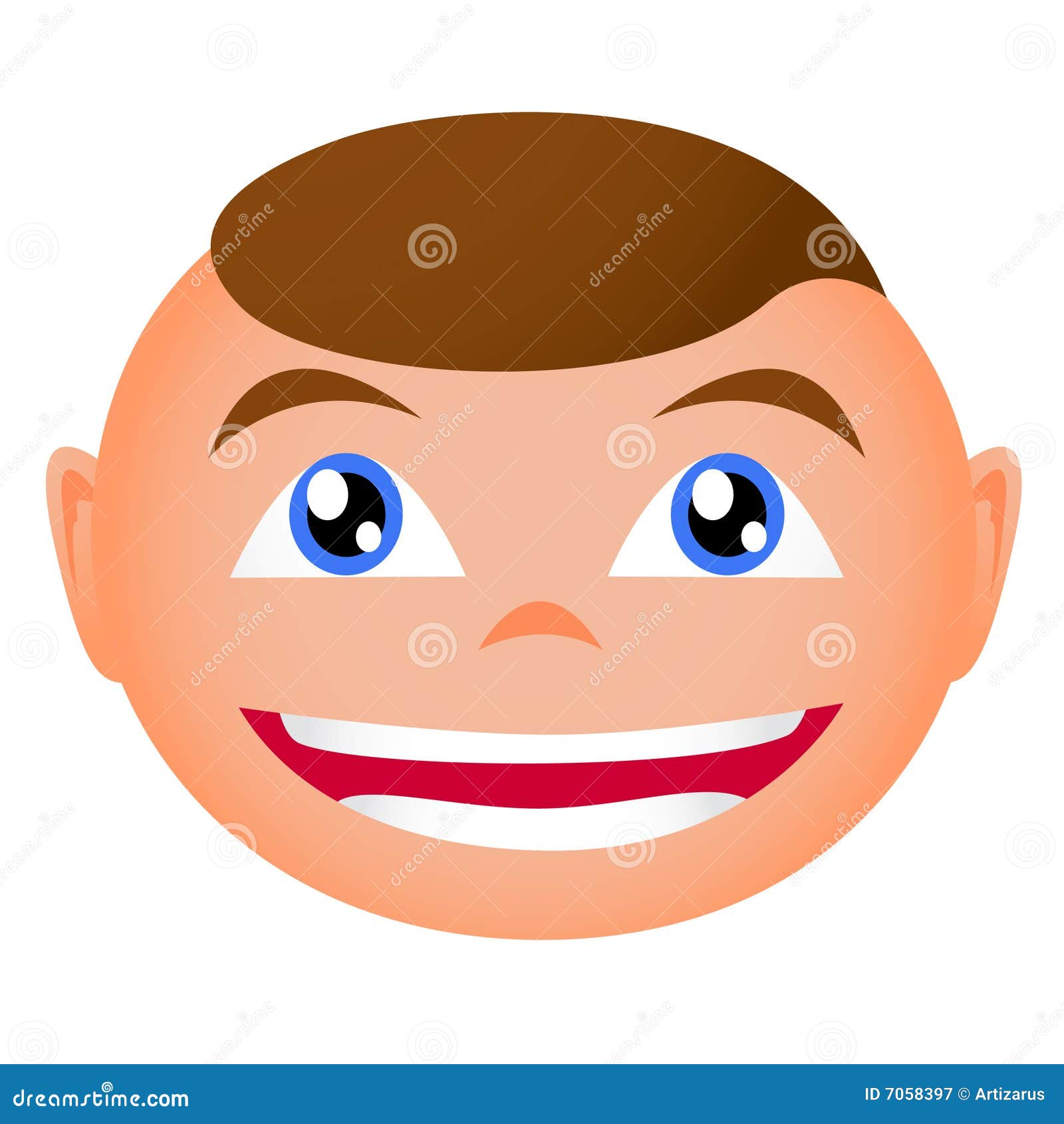 Rapture boy stock vector. Illustration of playful, laugh - 7058397