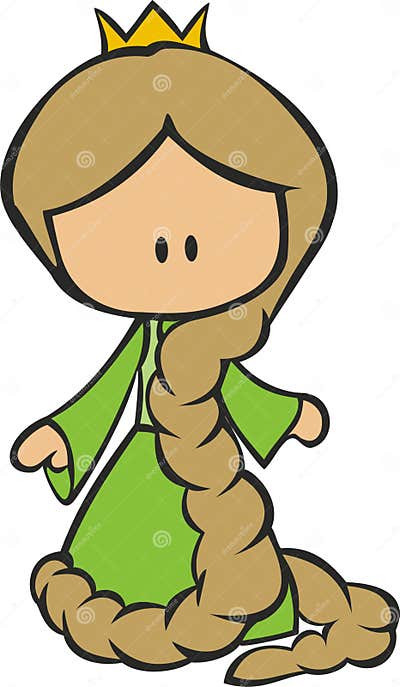 Rapunzel cartoon stock vector. Illustration of color, cute - 9838788