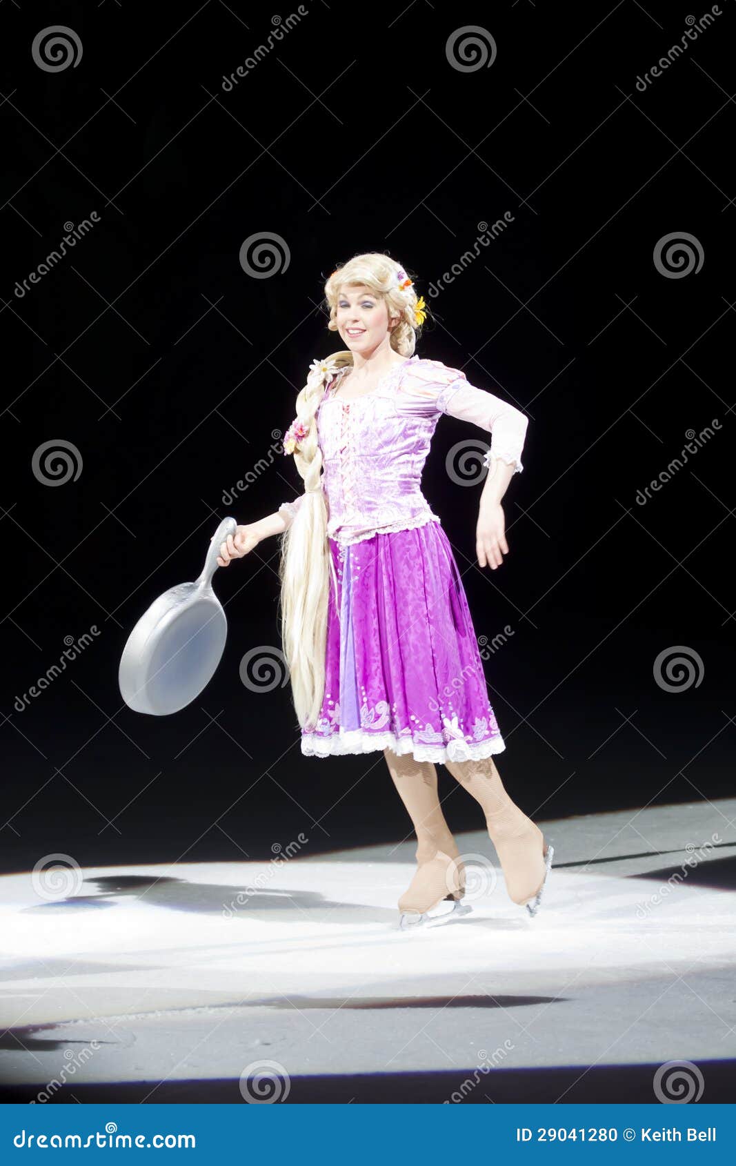 Rapunzel with Pan on Skates Editorial Image - Image of skates, tangled ...