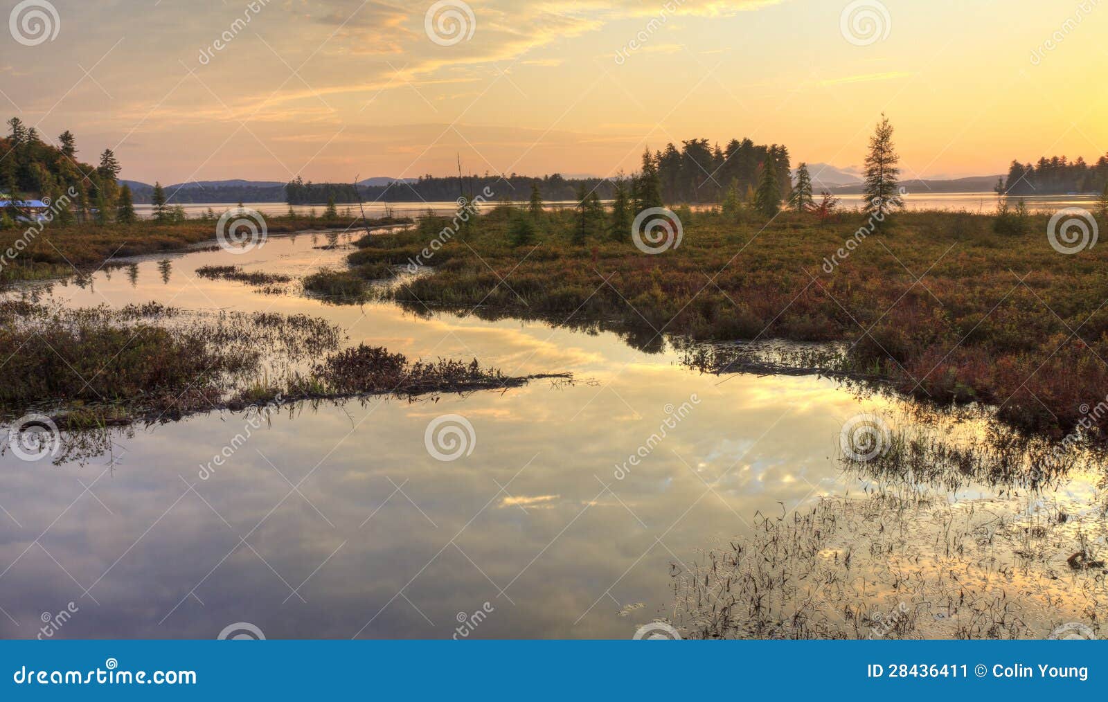 Raquette Lake Inlet HDR stock image. Image of landscape - 28436411