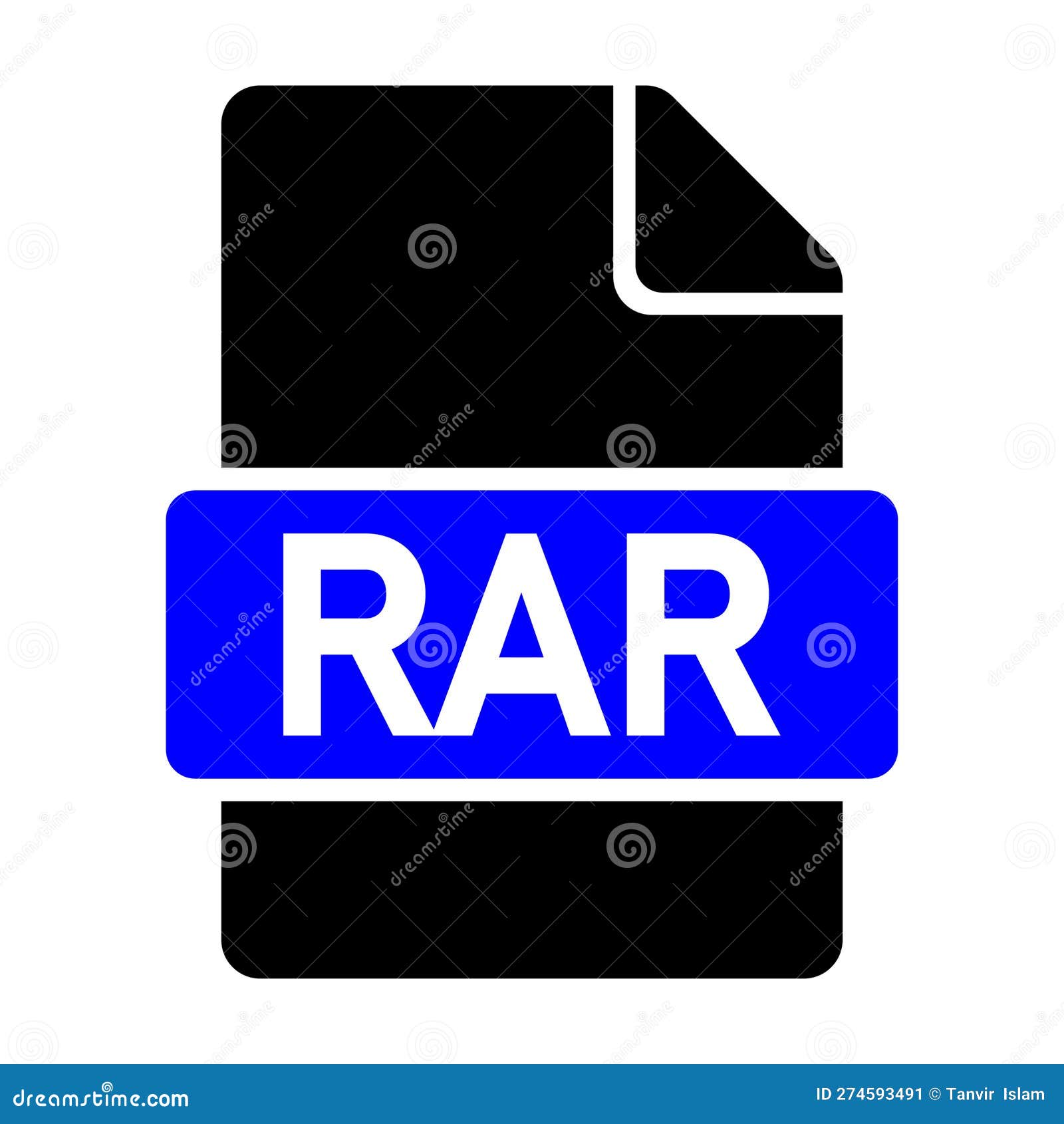 RAR File Format Icon stock vector. Illustration of symbol - 274593491