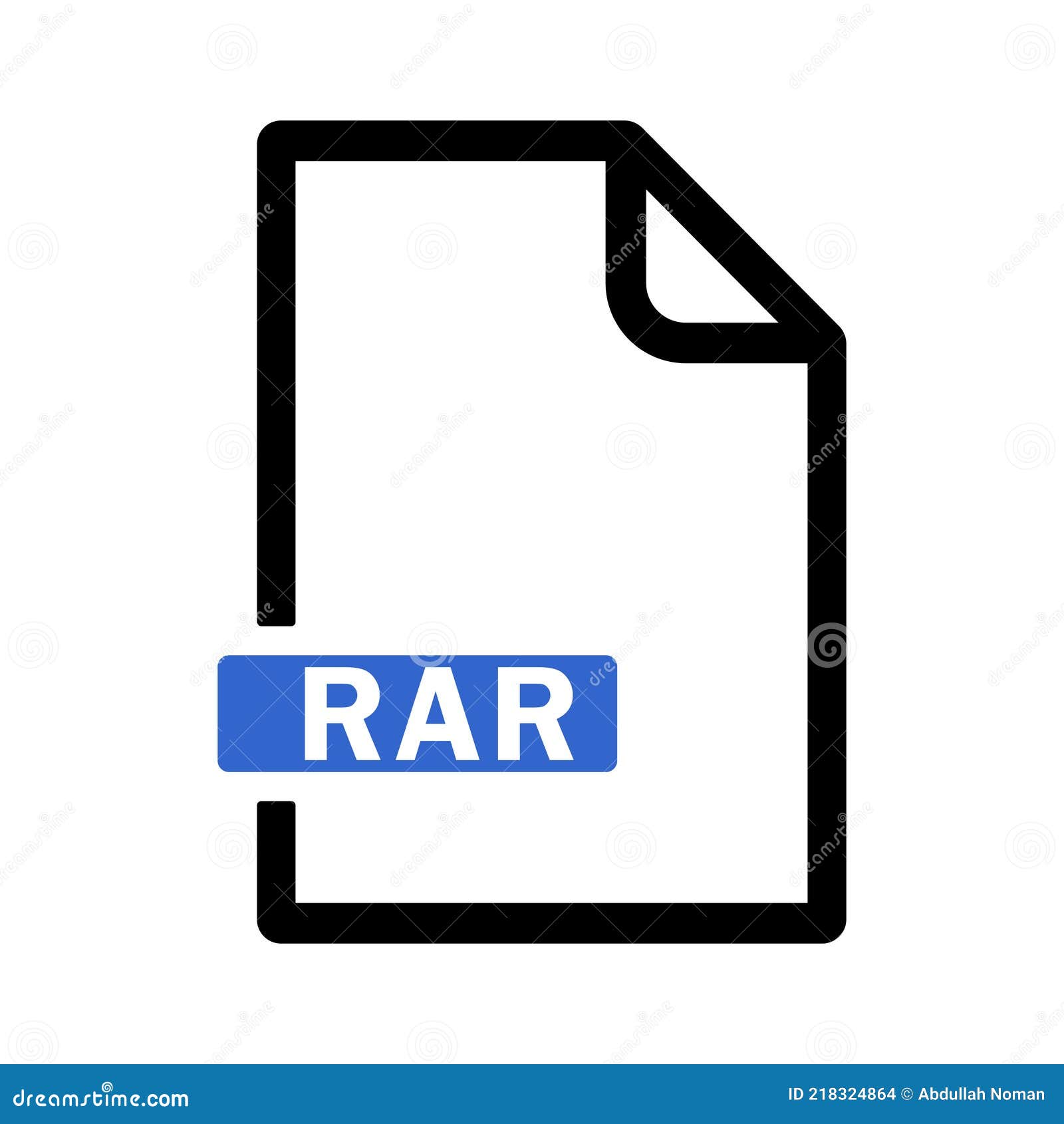RAR File Format Icon, Vector Stock Vector - Illustration of type ...