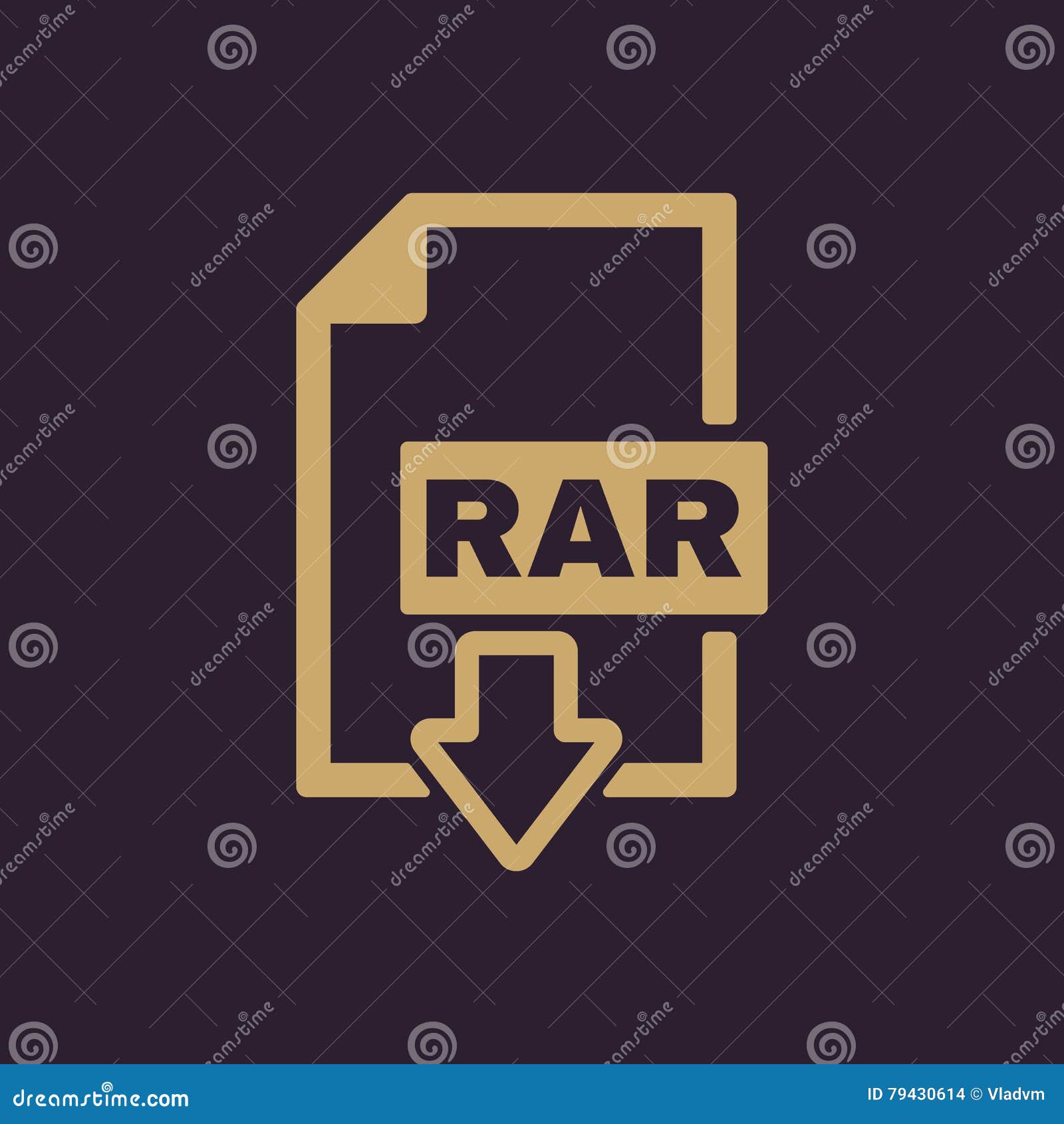 The RAR File Icon. Archive and Compressed Symbol Stock Vector ...
