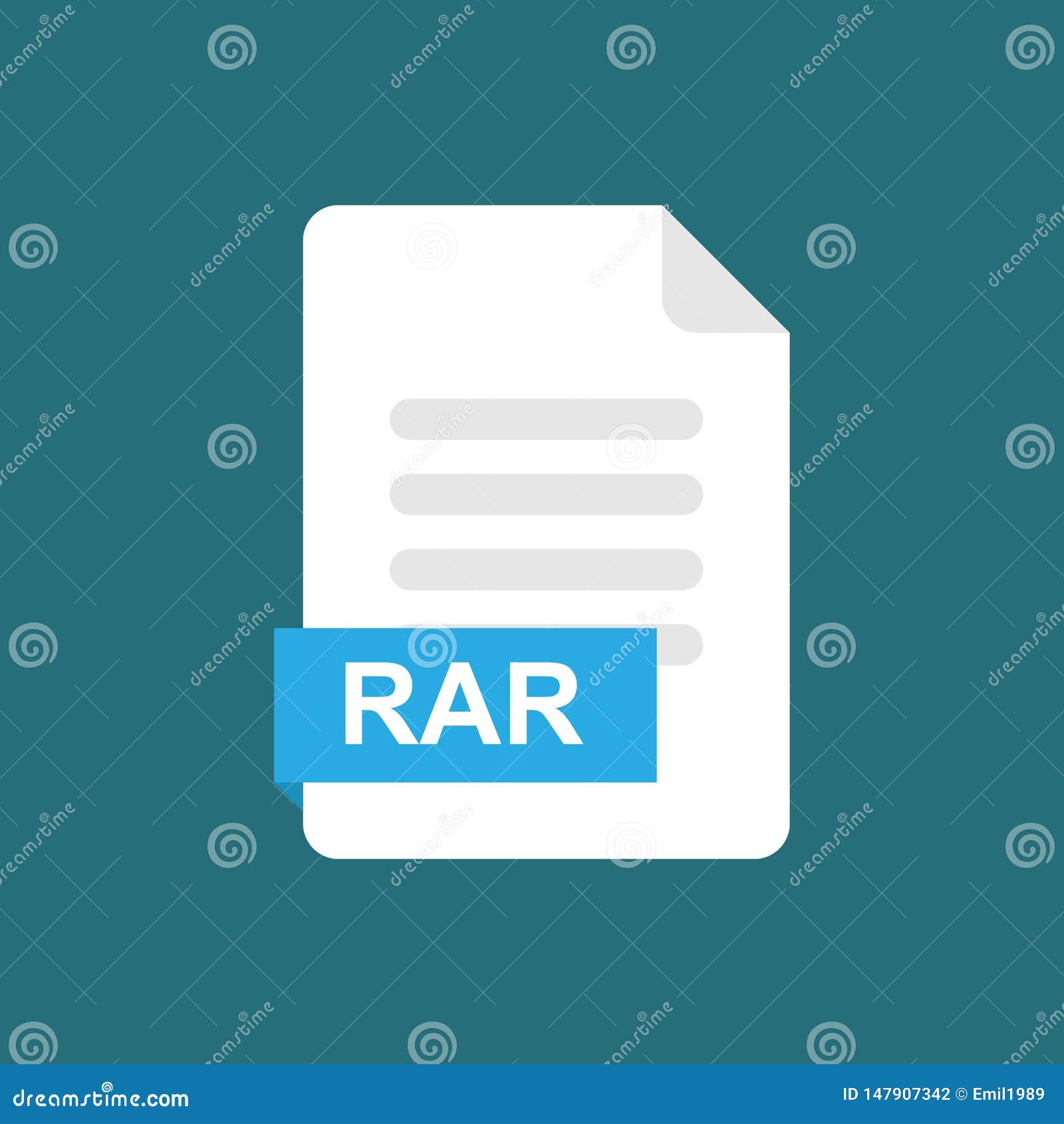 Rar Format File Icon Symbol Stock Illustration - Illustration of data ...