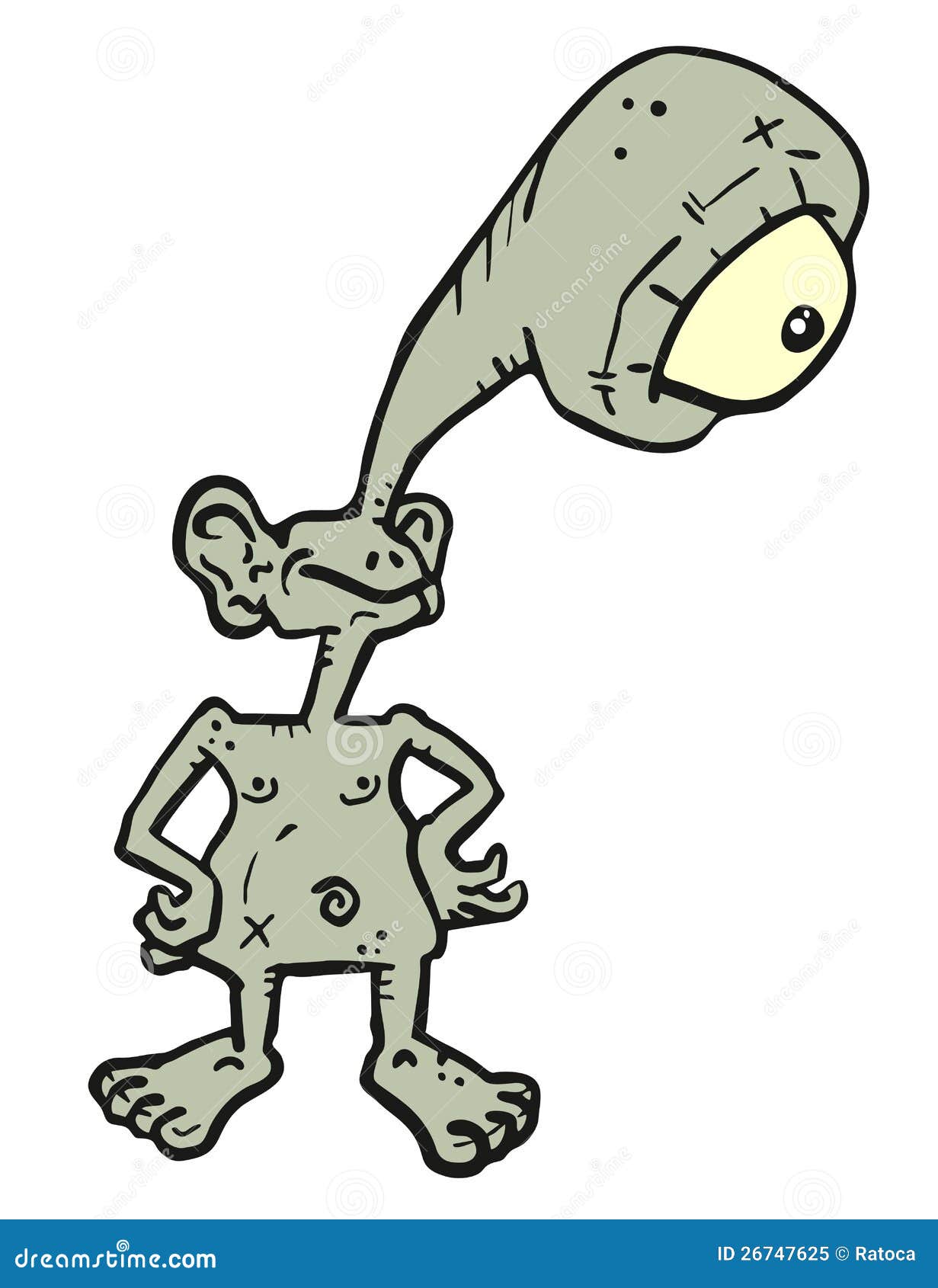 Rare animal stock vector. Illustration of comic, gesture - 26747625