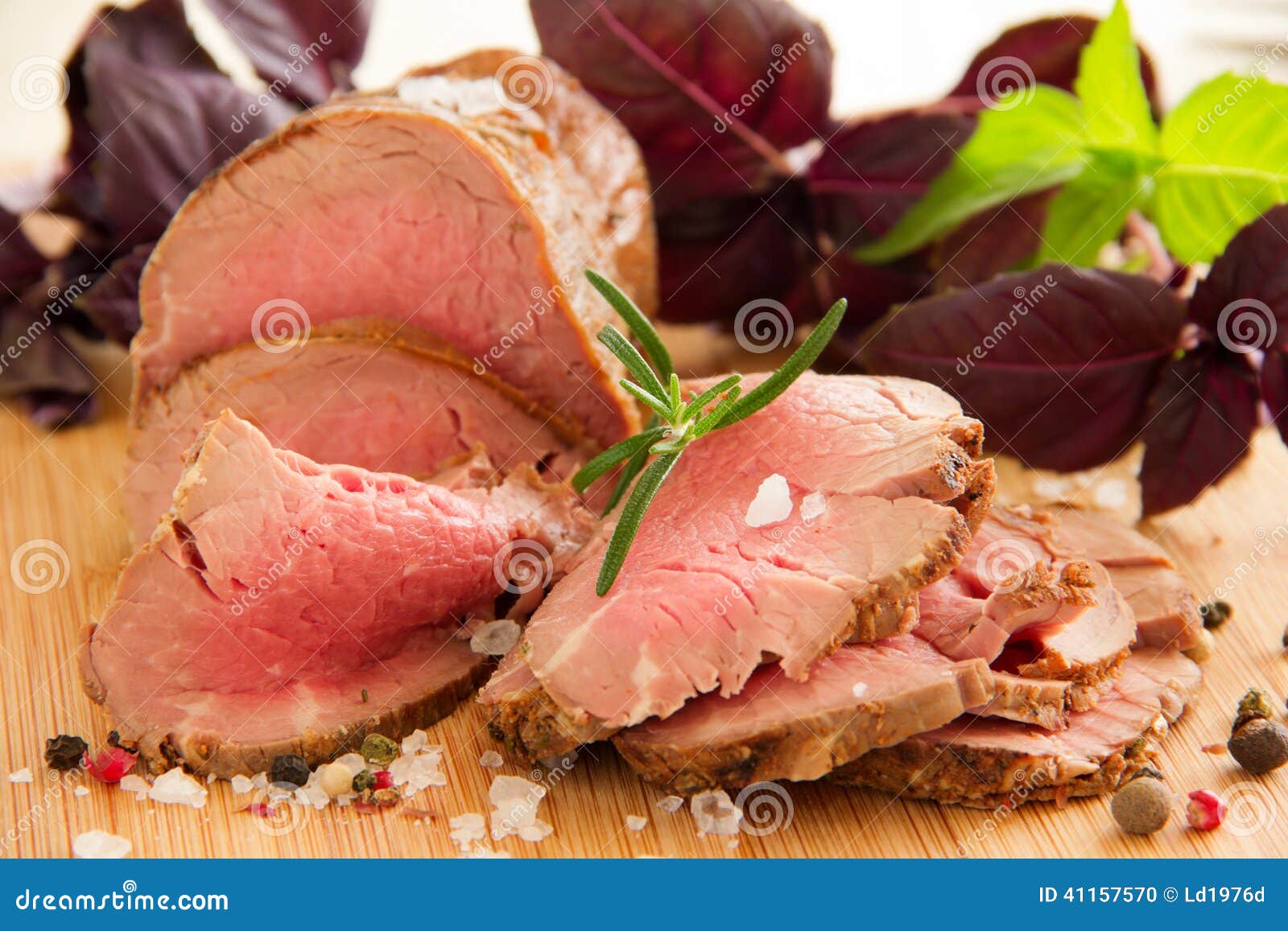 Rare Cooked Beef Roast stock photo. Image of corns, beef - 41157570