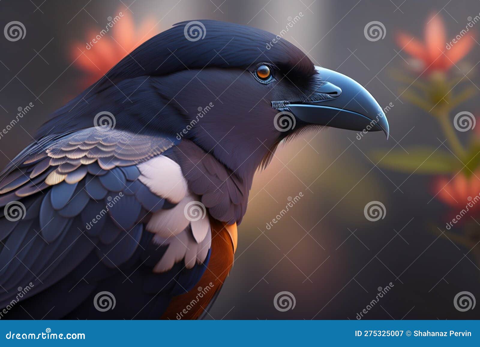 Rare Crow Isolated Background Ai Generated Stock Illustration ...