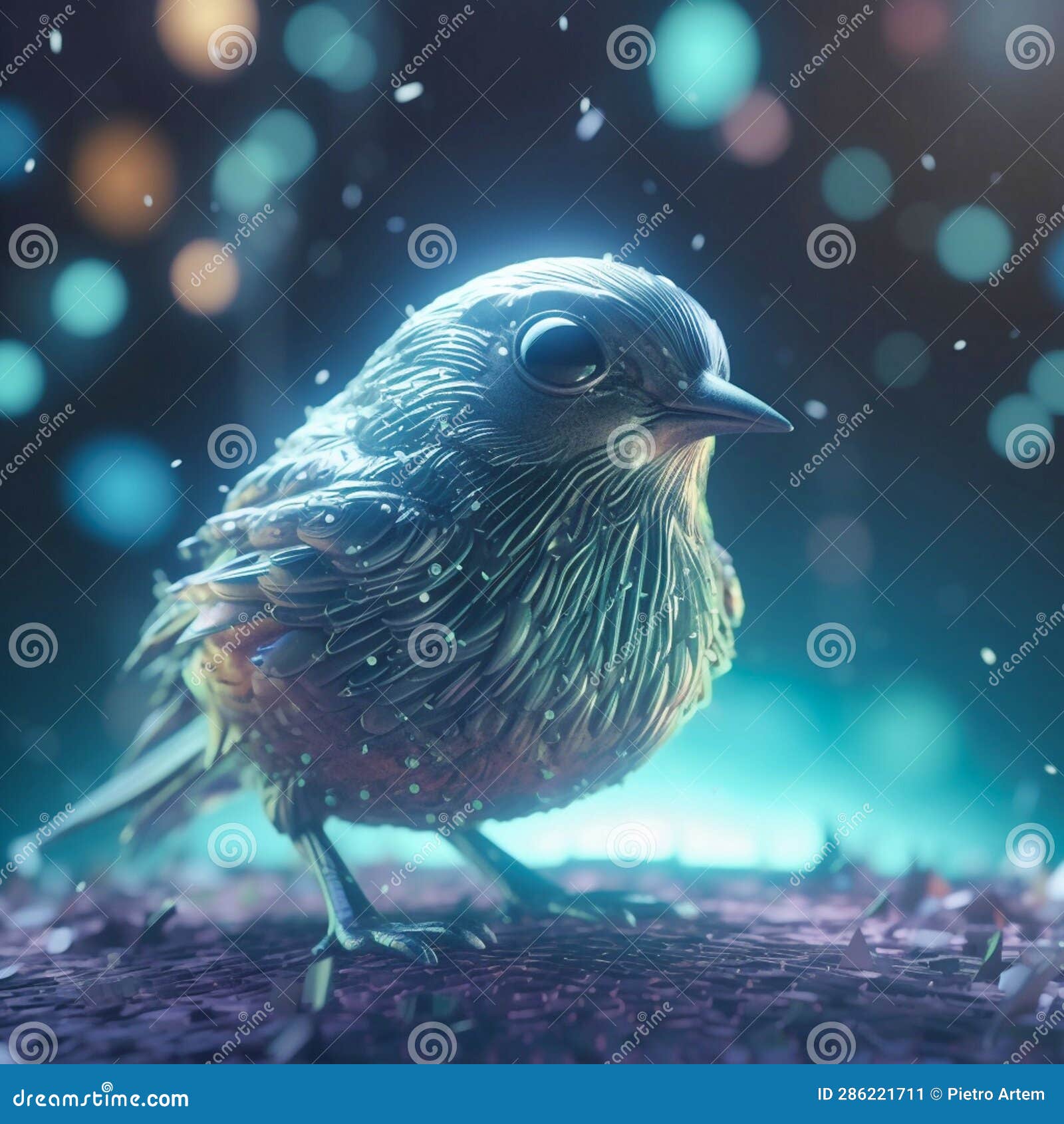 Rare and Cute Bird Based Creature in an Interdimen. Generative AI Stock ...