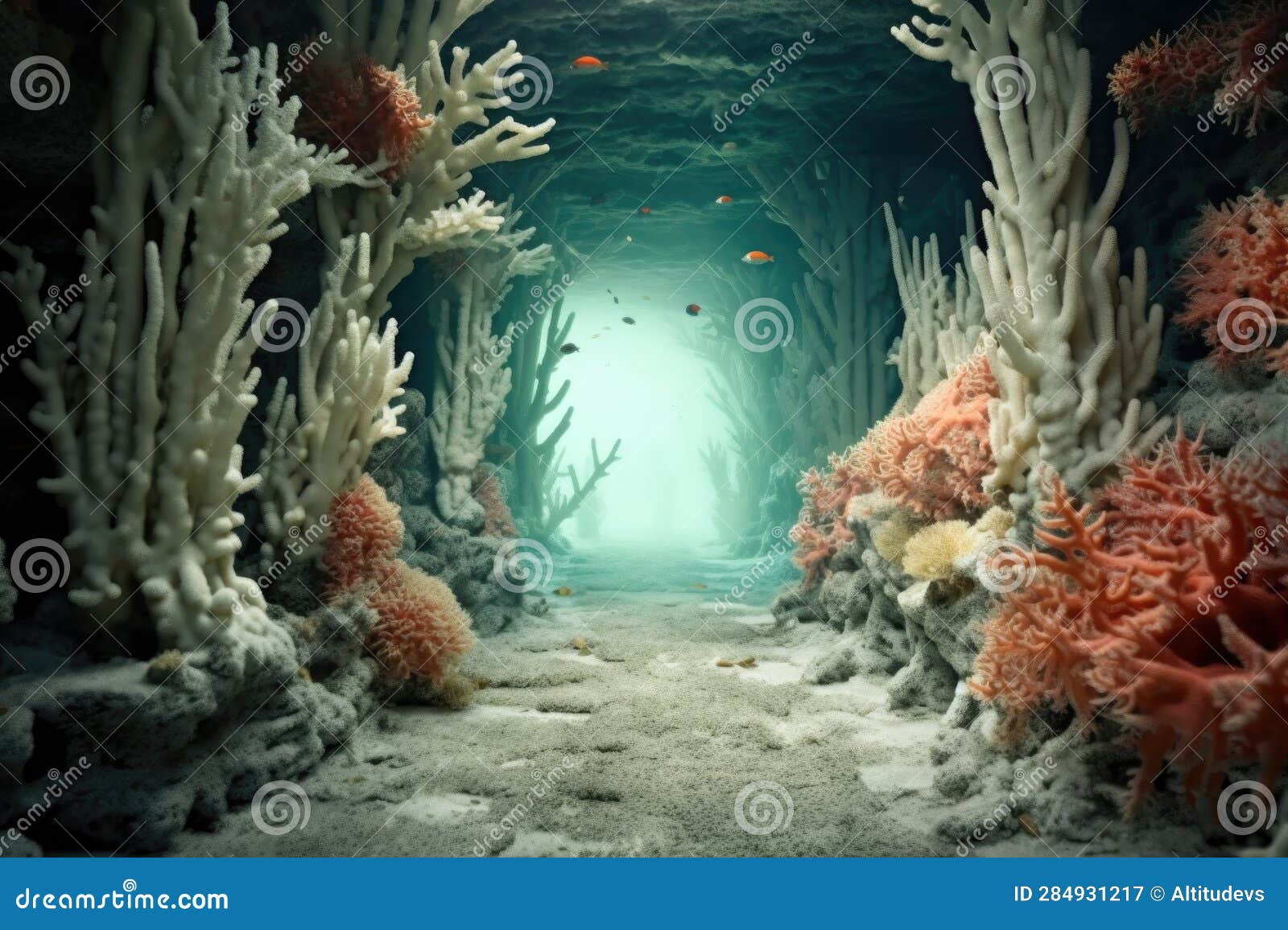 Rare Deep Sea Coral Formations In Trenches Stock Image | CartoonDealer ...