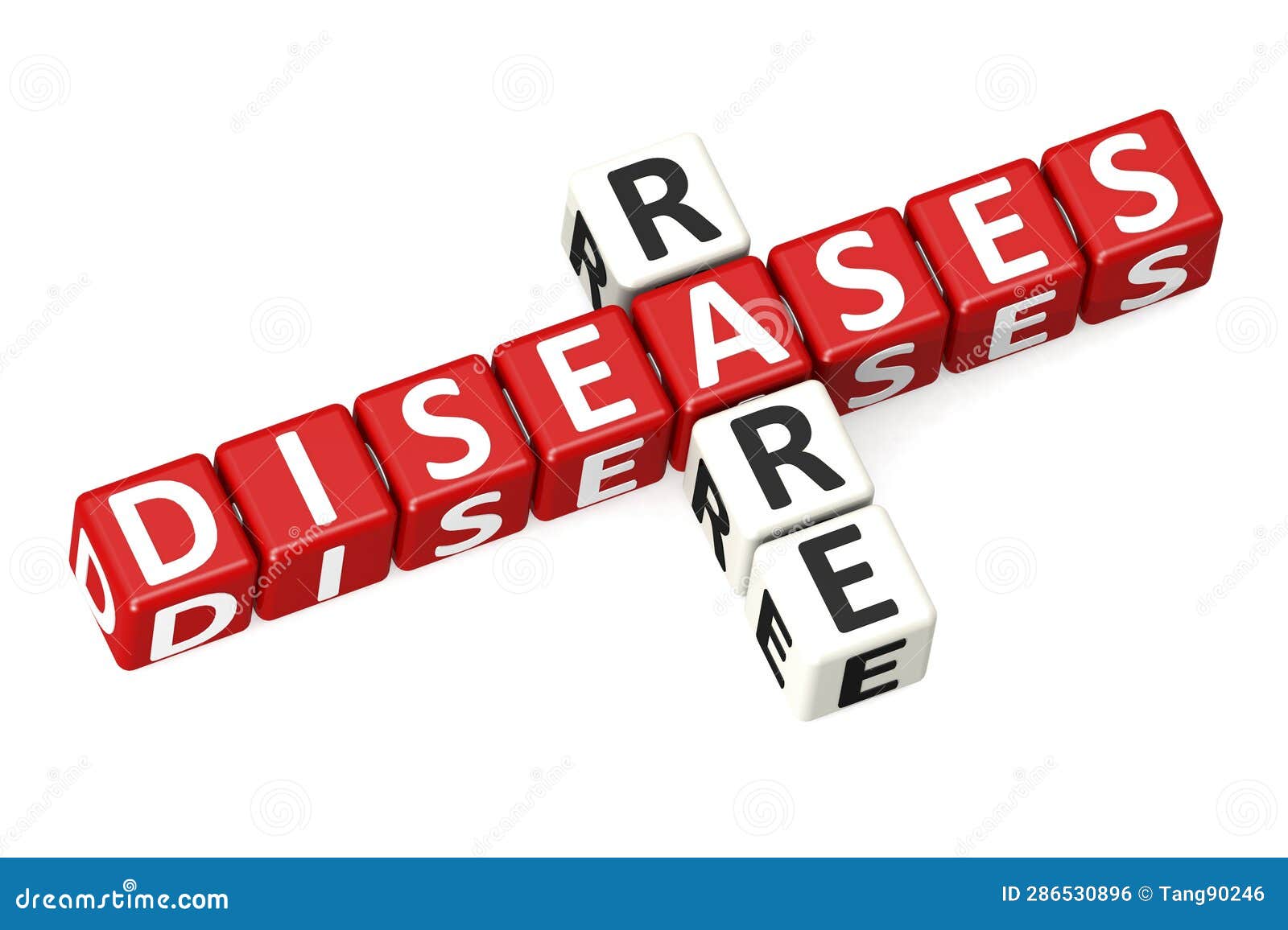 Rare Diseases Awareness Ribbon Realistic Vector Illustration