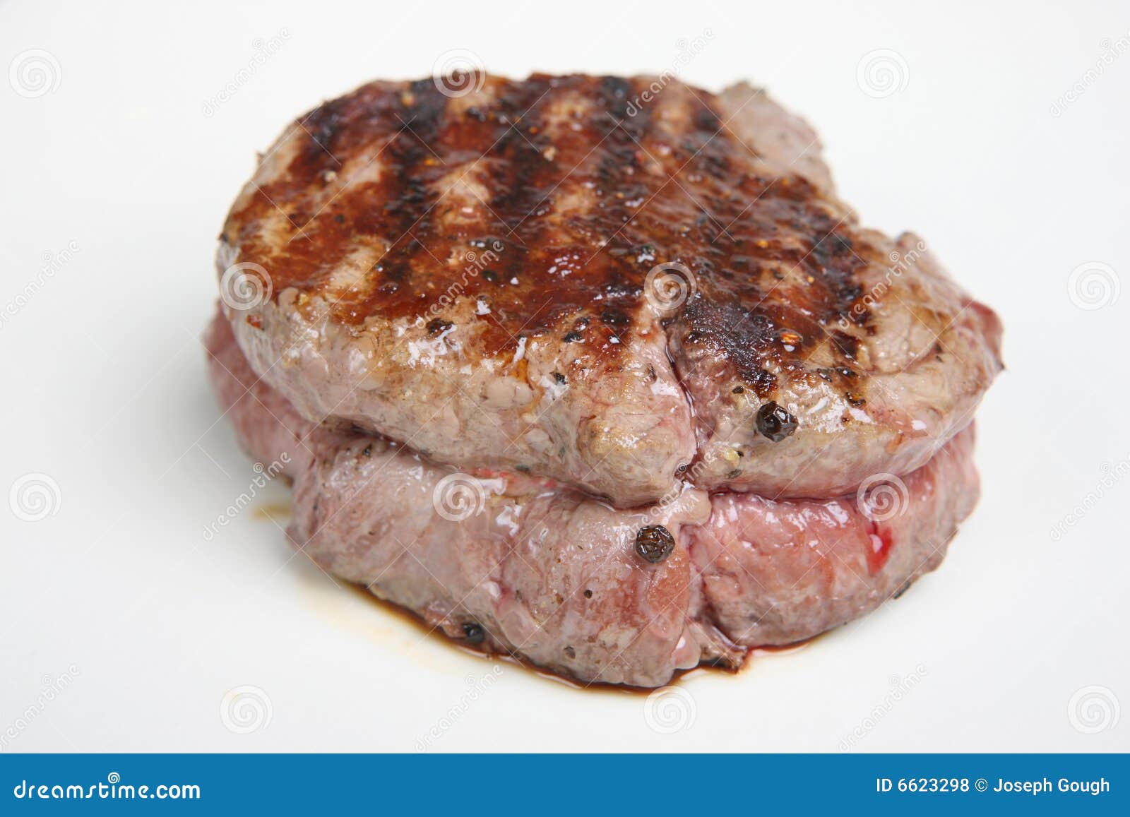 Rare Fillet Steak stock photo. Image of meal, seasoned - 6623298