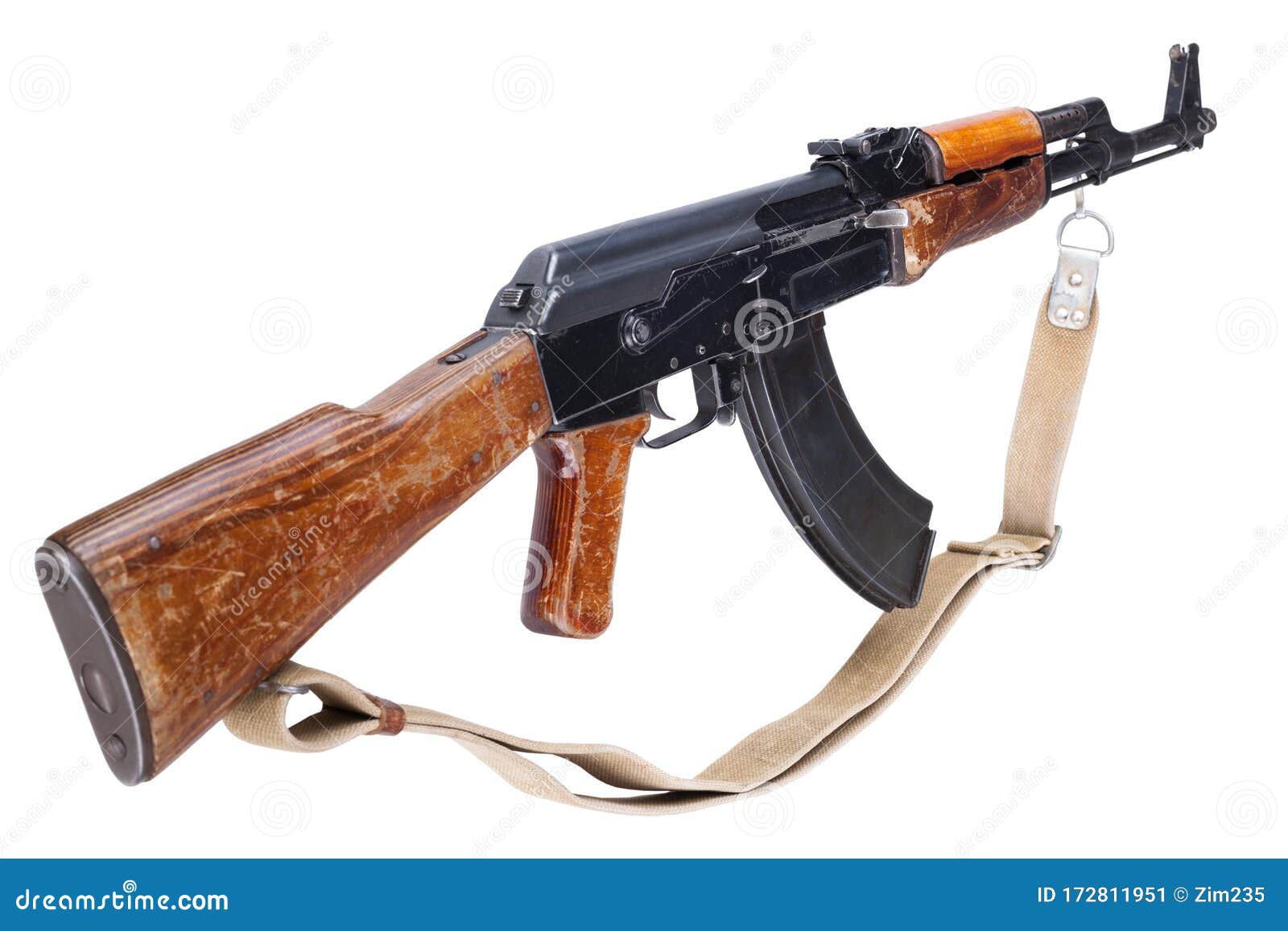 Rare First Type Model AK - 47 Assault Rifle Stock Image - Image of ...