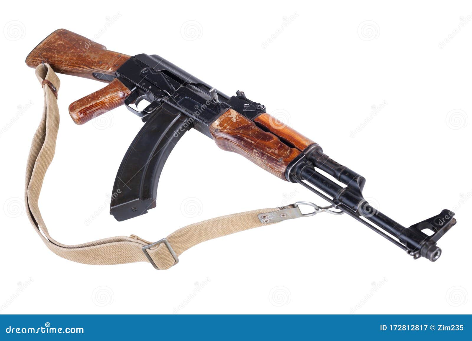 Rare First Type Model AK - 47 Assault Rifle Stock Image - Image of ...
