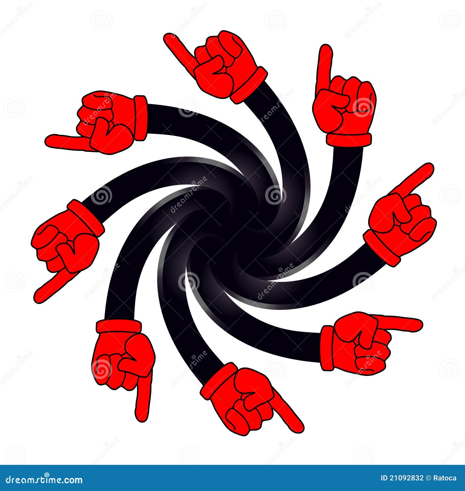 Rare hand icon stock vector. Illustration of round, abstract - 21092832