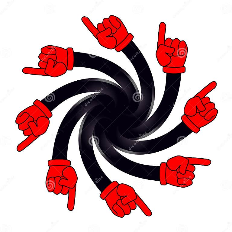 Rare hand icon stock vector. Illustration of round, abstract - 21092832