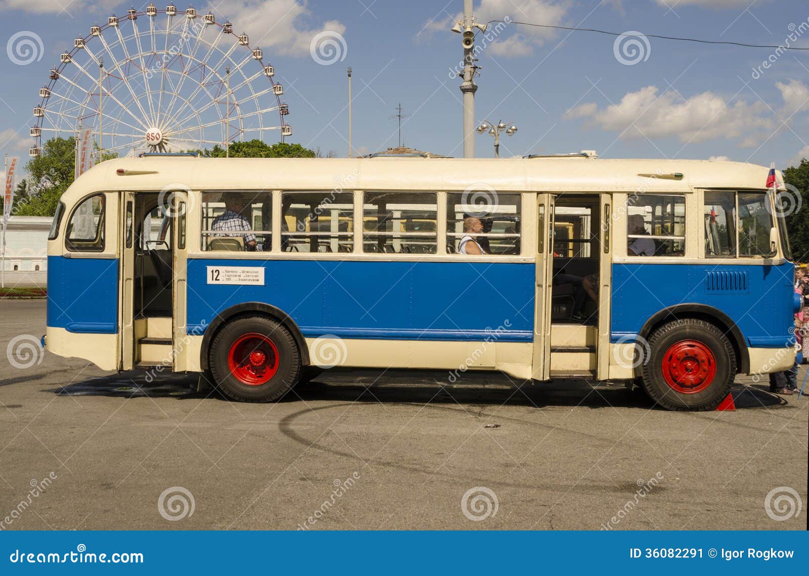 Rare Soviet Russian Bus 60 S Editorial Photo - Image of passenger ...