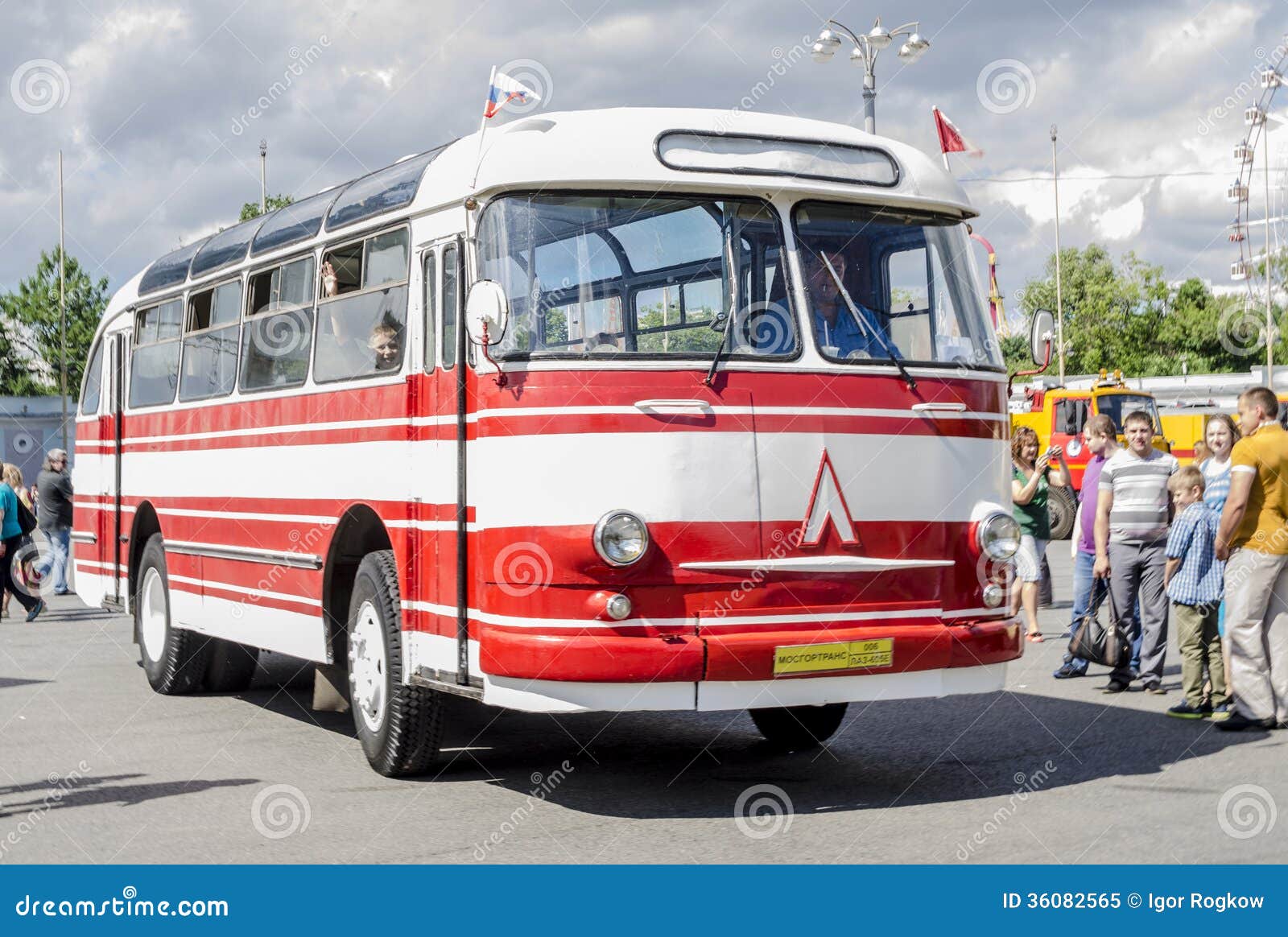 Rare Soviet Russian Bus 60 S Editorial Image - Image of electrical ...