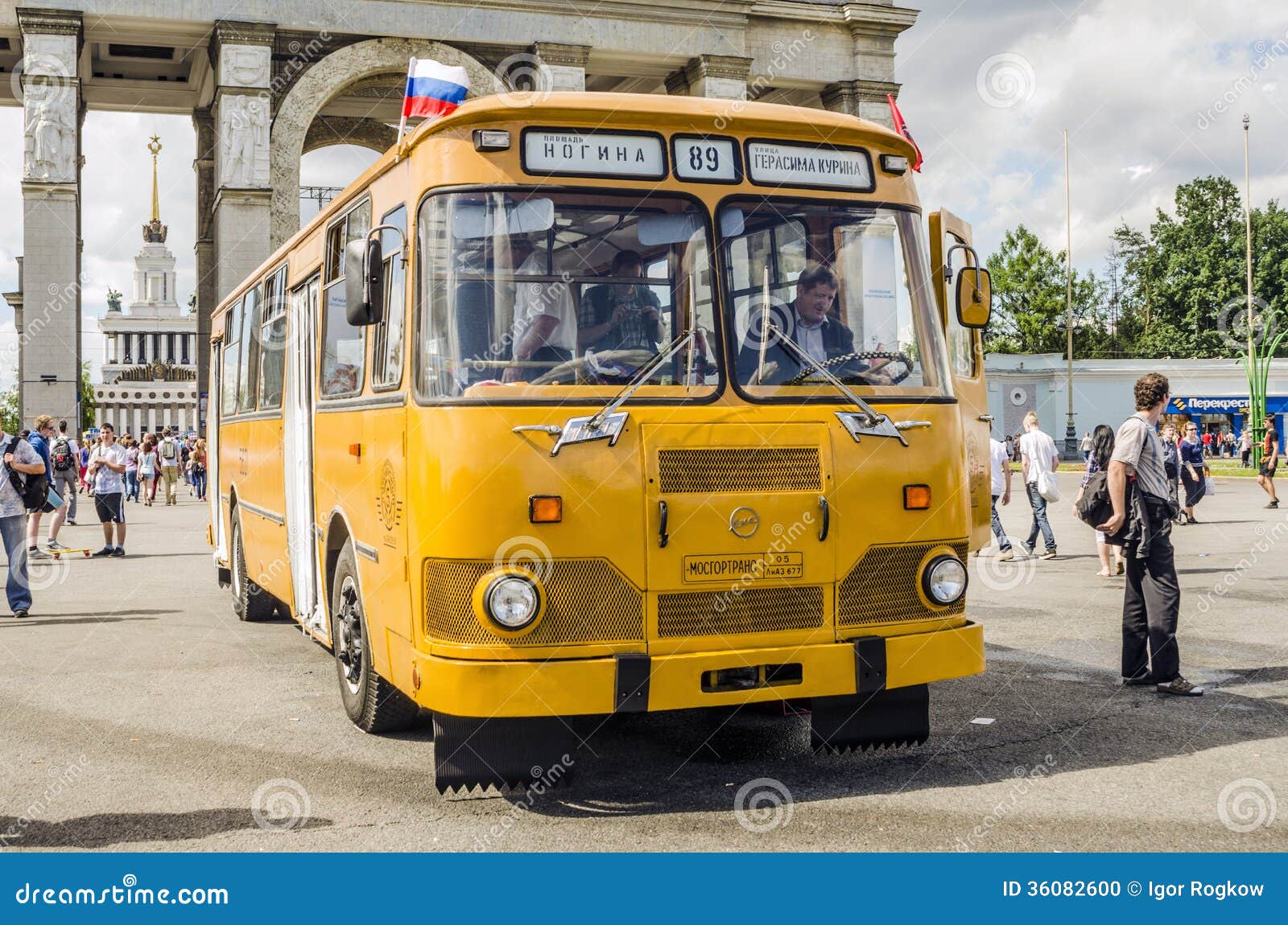 Rare Soviet Russian Bus 60 S Editorial Image - Image of retro, urban ...