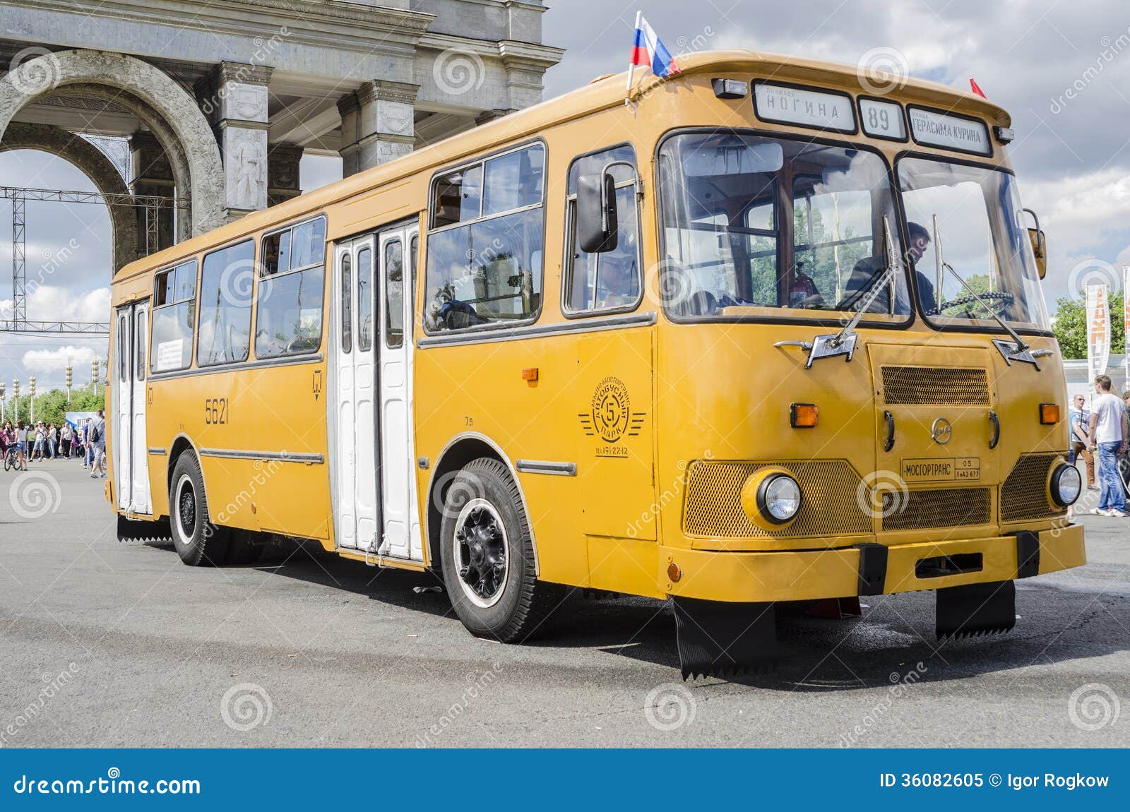 Rare Soviet Russian Bus 60 S Editorial Image - Image of transportation ...