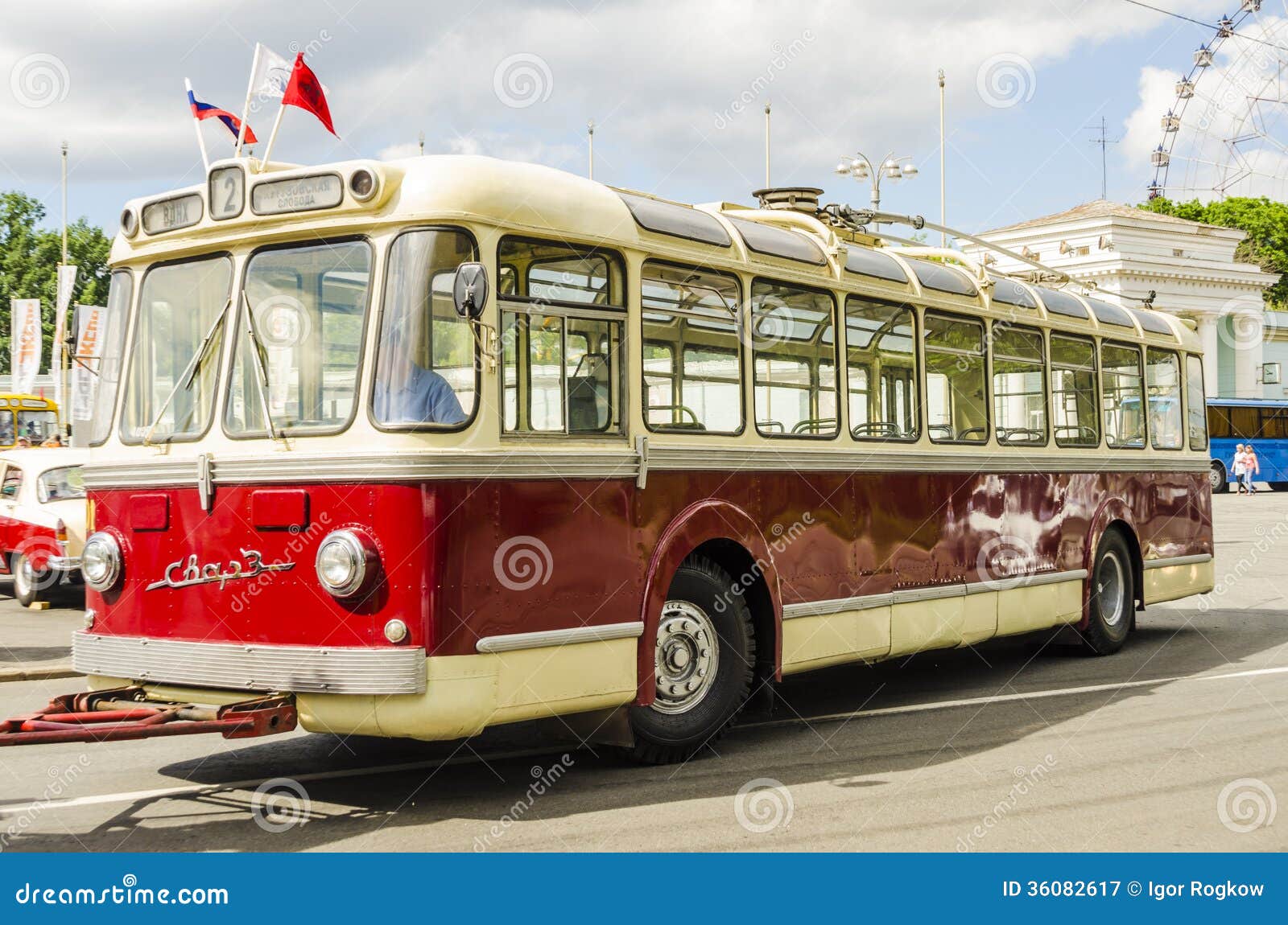 Rare Soviet Russian Trolleybus 60 S Editorial Photography - Image of ...