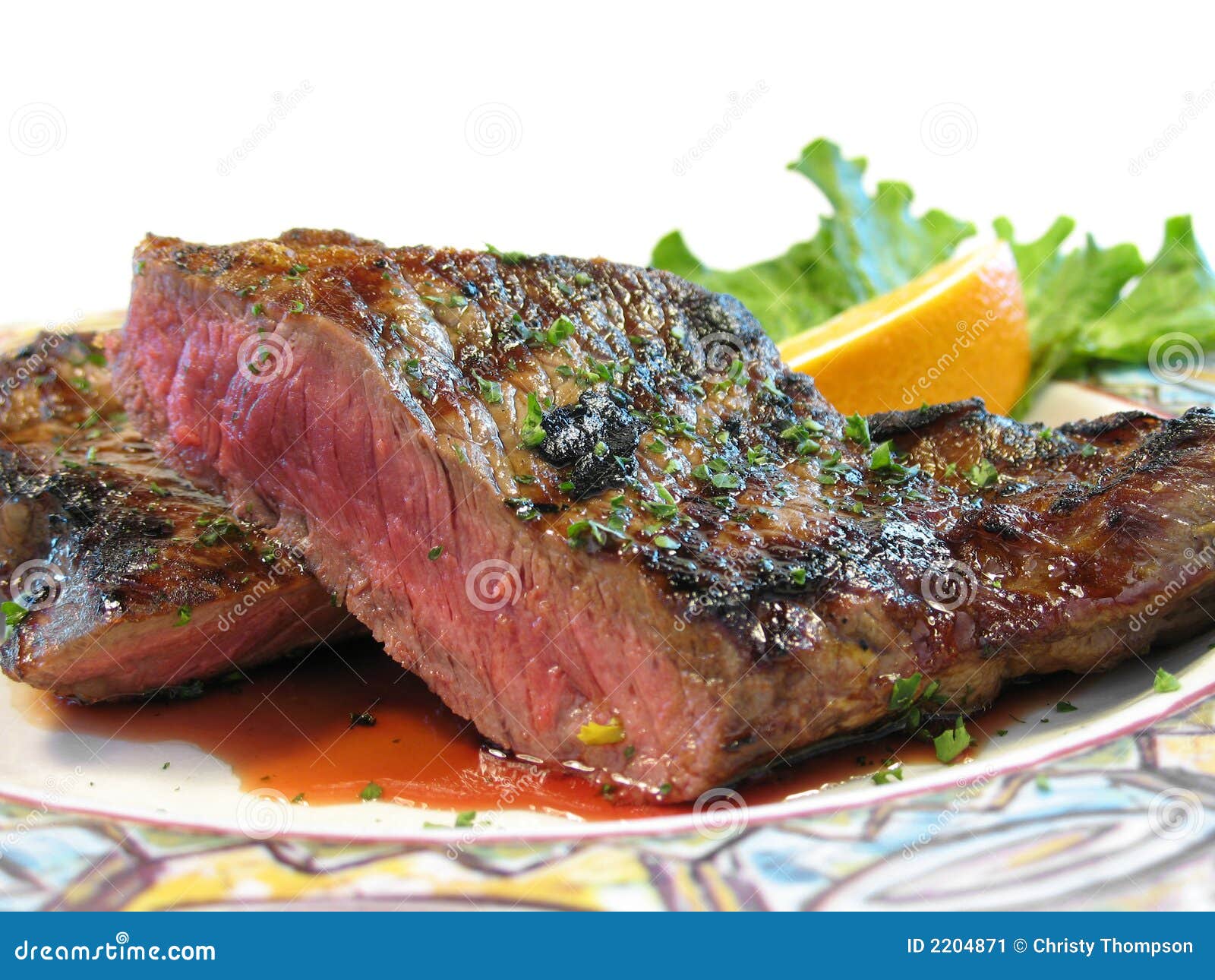 Rare steak stock image. Image of tenderloin, eating, lunch - 2204871