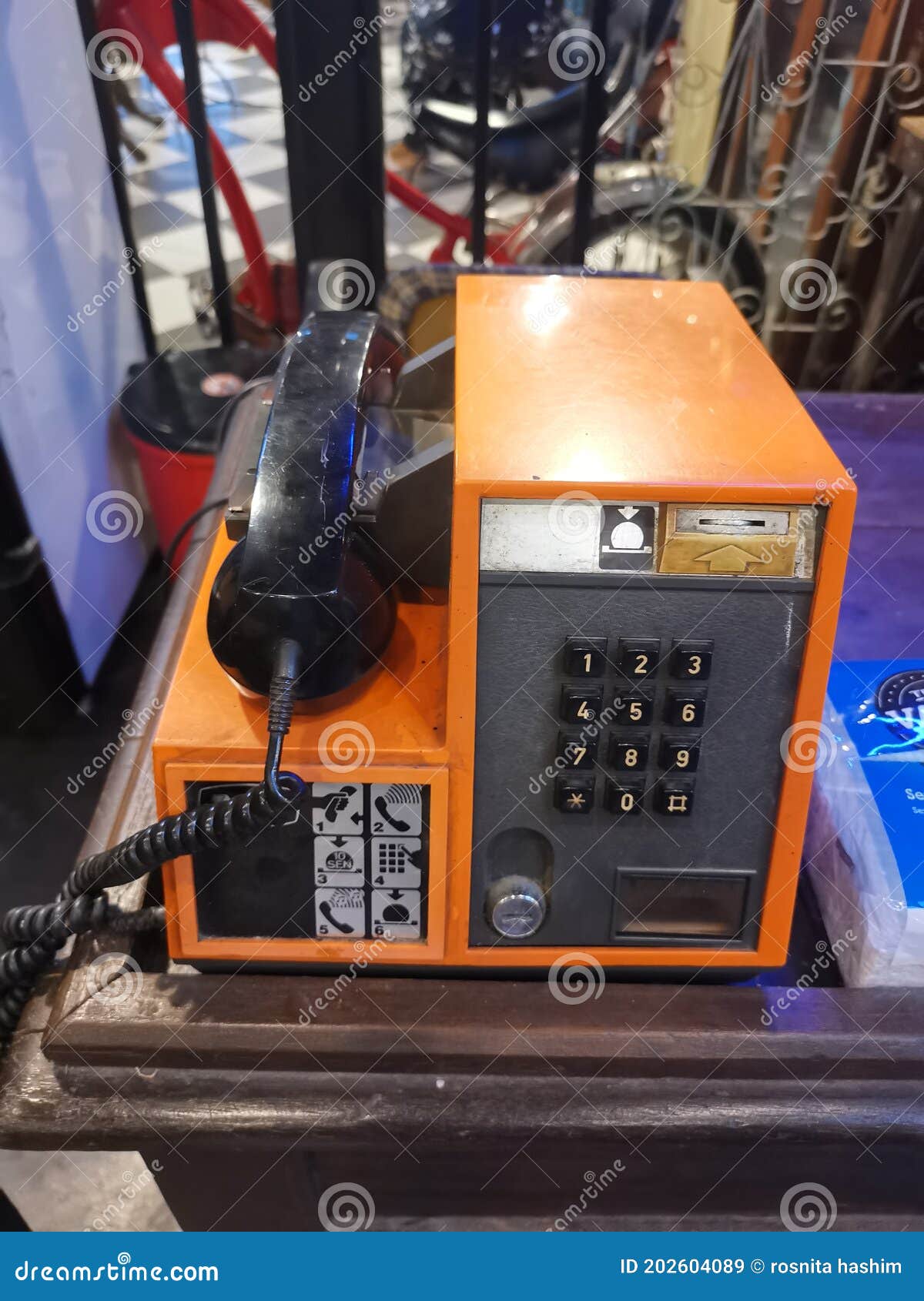 Rare Telecommunications Telephone Oldschool Rare Stock Image - Image of ...