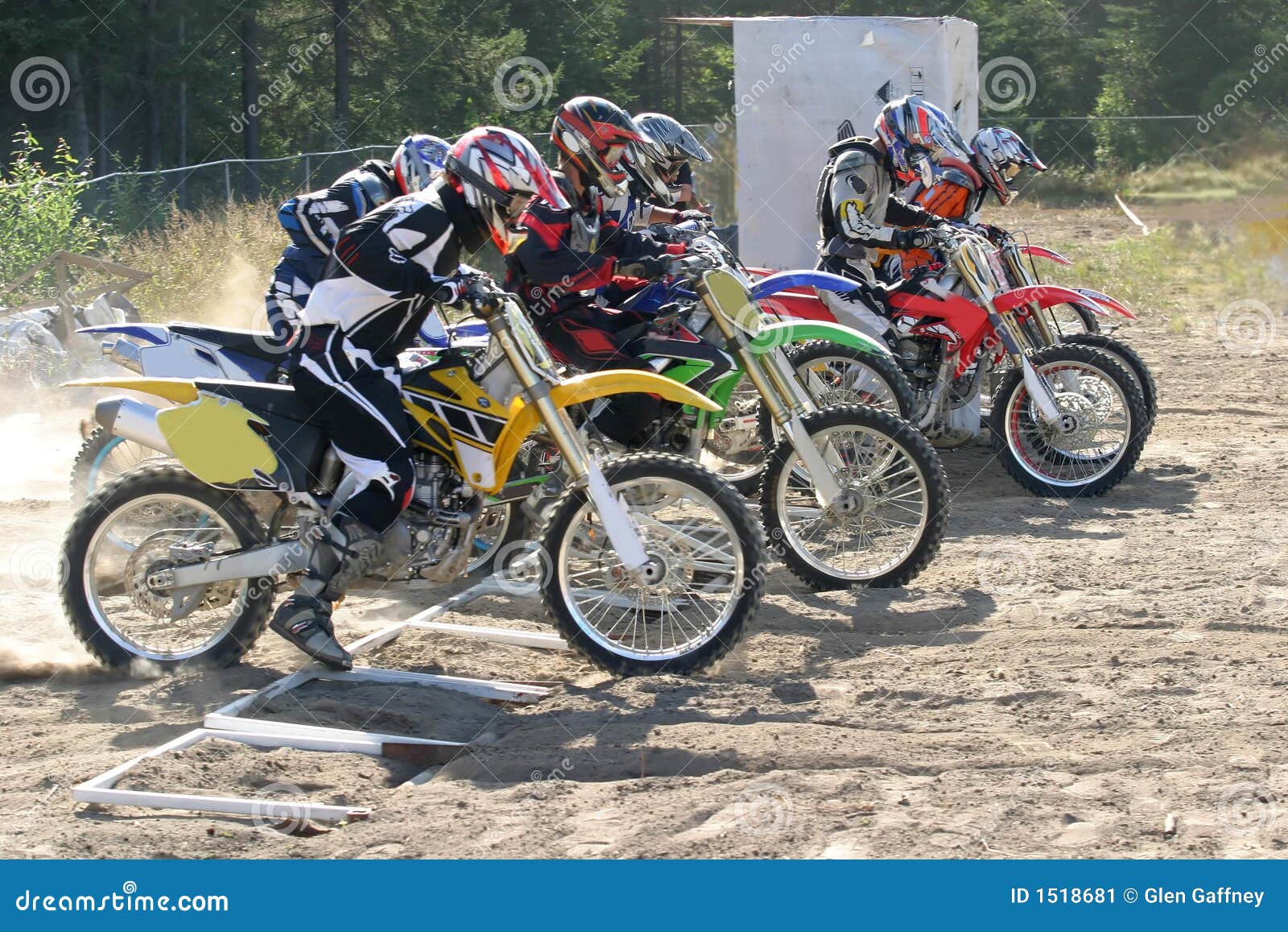 Raring to go 2 stock image. Image of sports, dirt, bikes - 1518681