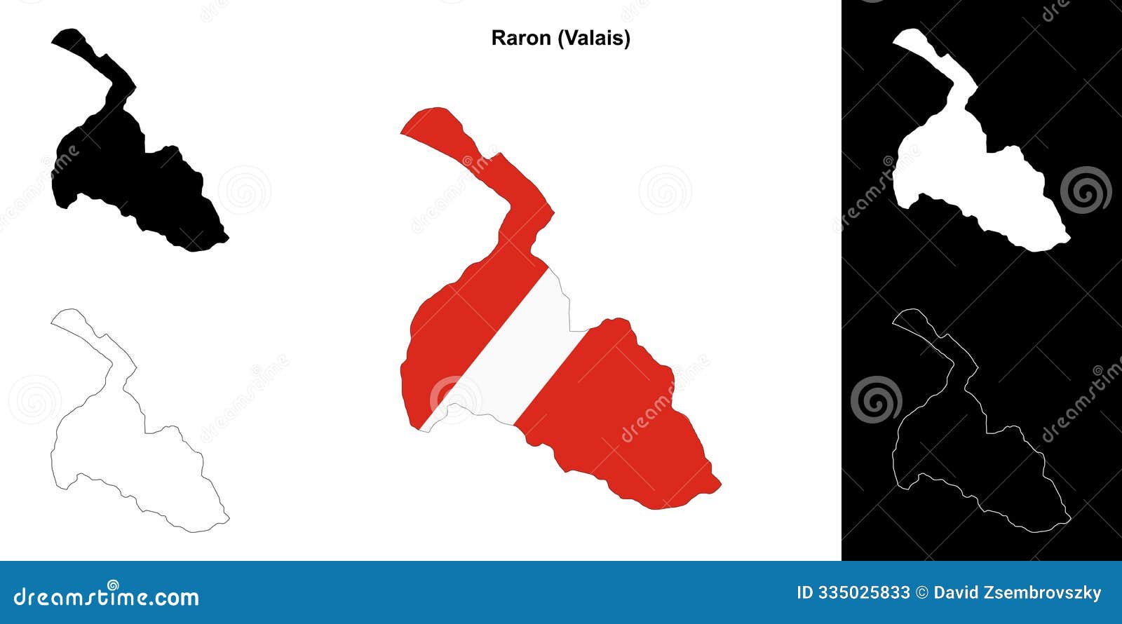Raron outline map stock illustration. Illustration of district - 335025833
