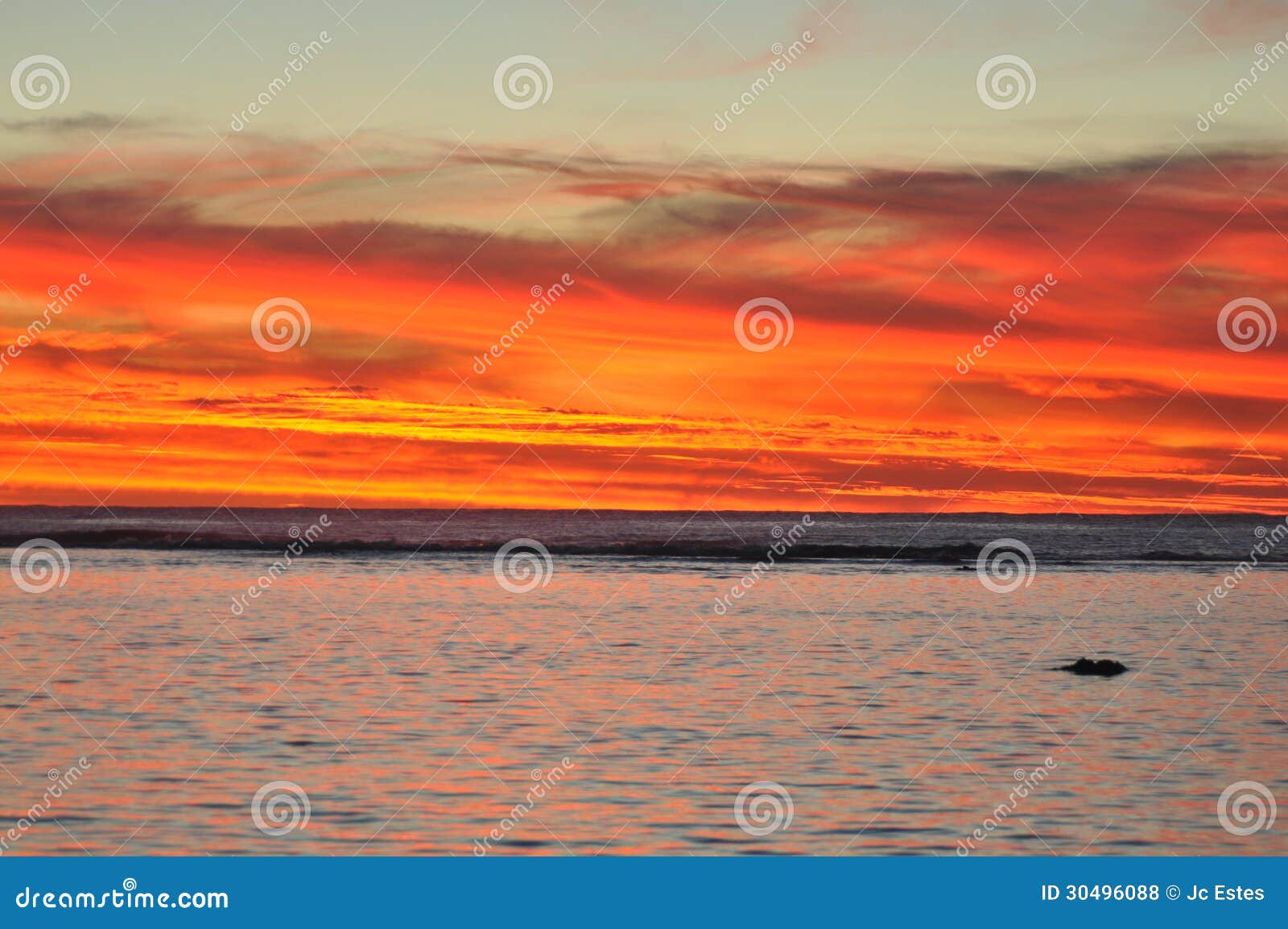 Rarotonga, Cook Islands Sunset Stock Photo - Image of caribbean ...