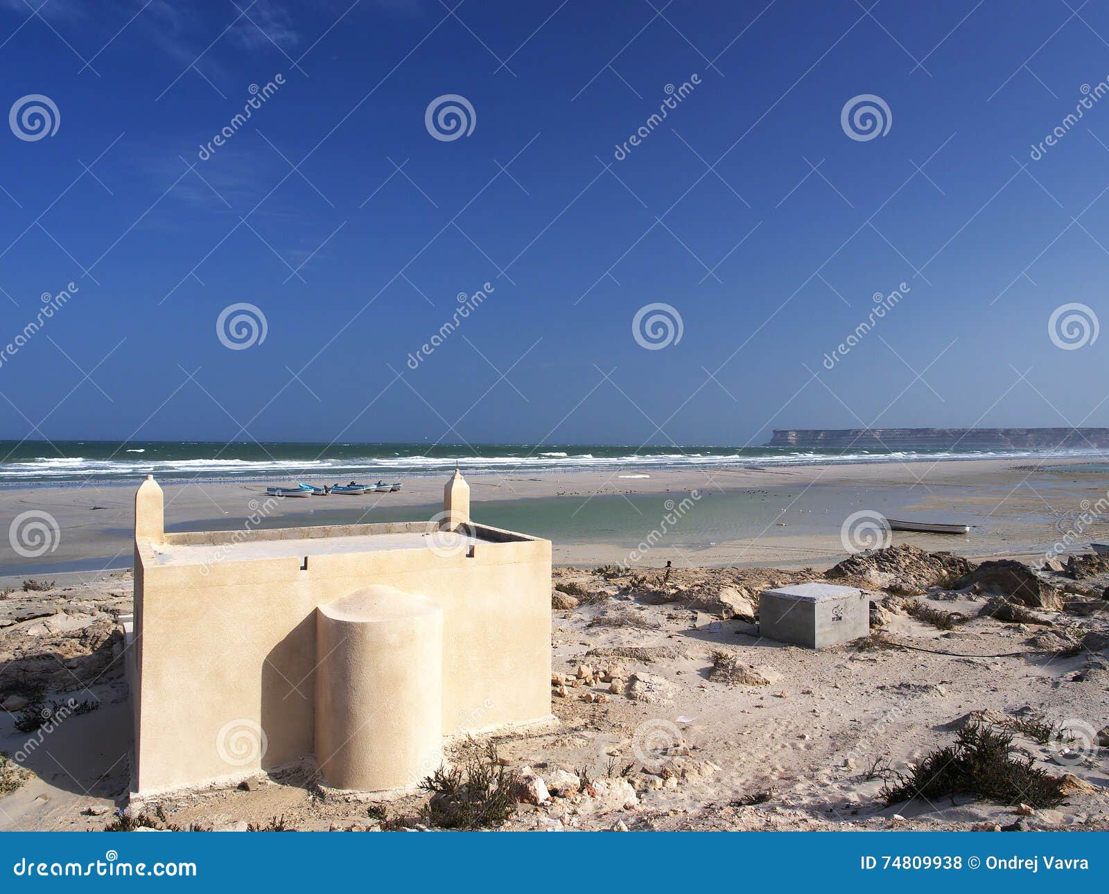 Ras Markas beach, Oman stock photo. Image of ocean, arabian - 74809938