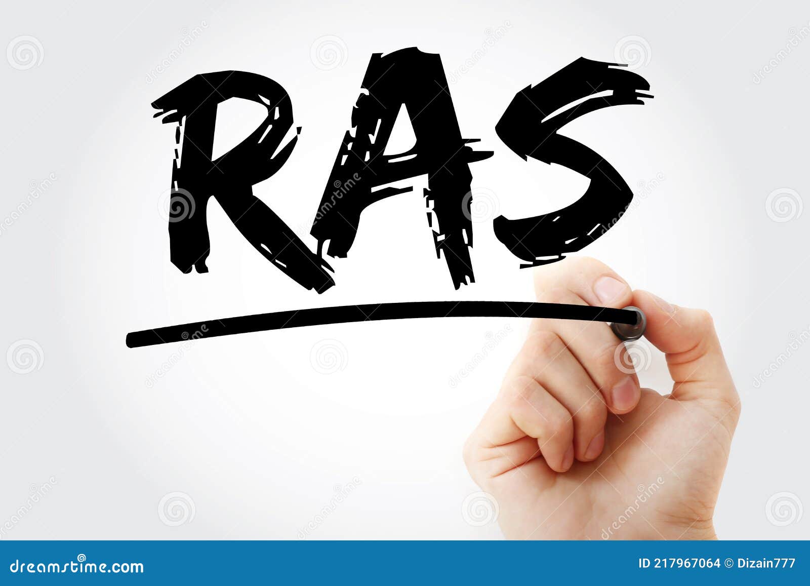 RAS - Remote Access Service Acronym with Marker, Technology Concept ...