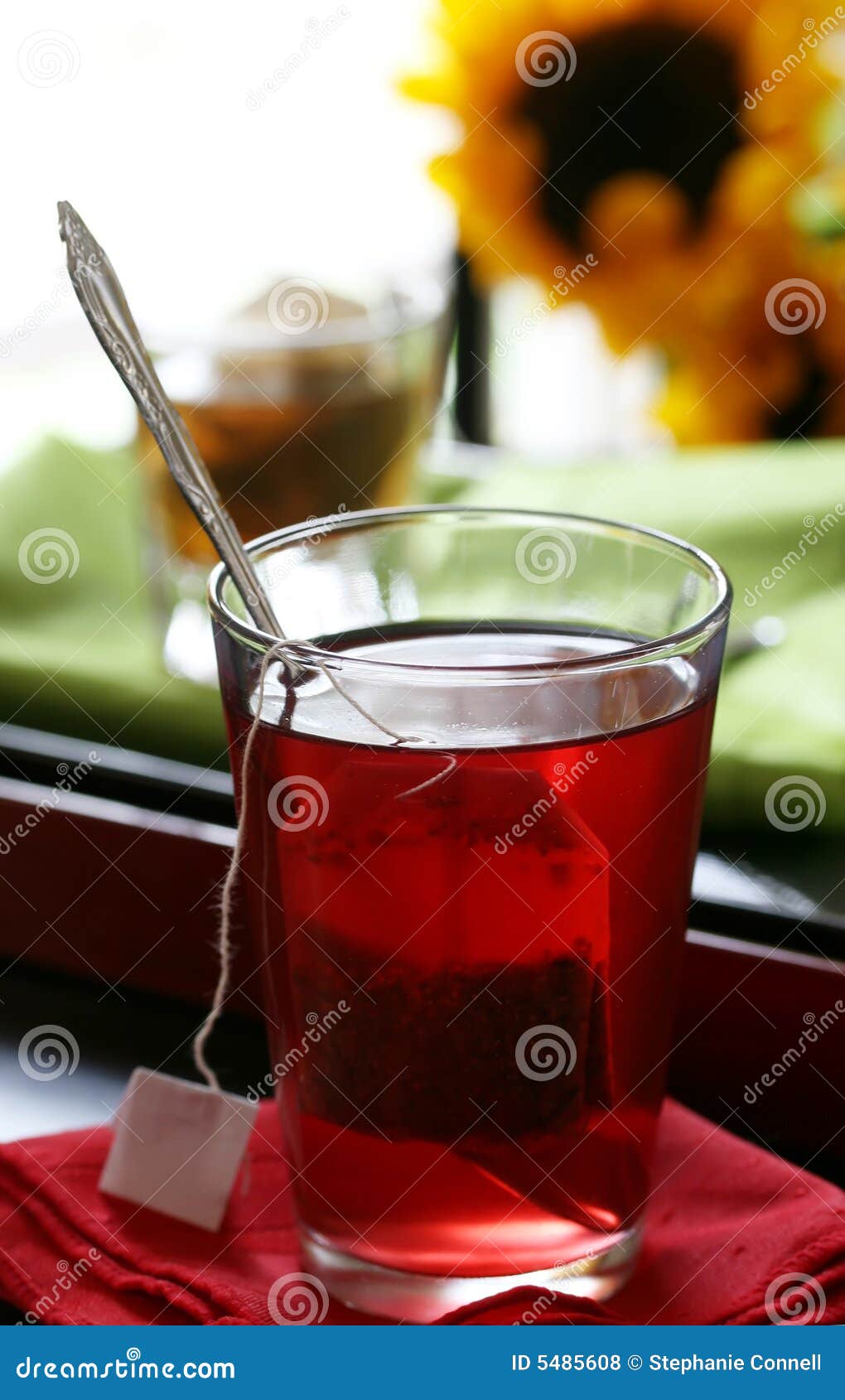 Rasberry Herbal Tea stock photo. Image of beverage, interior - 5485608