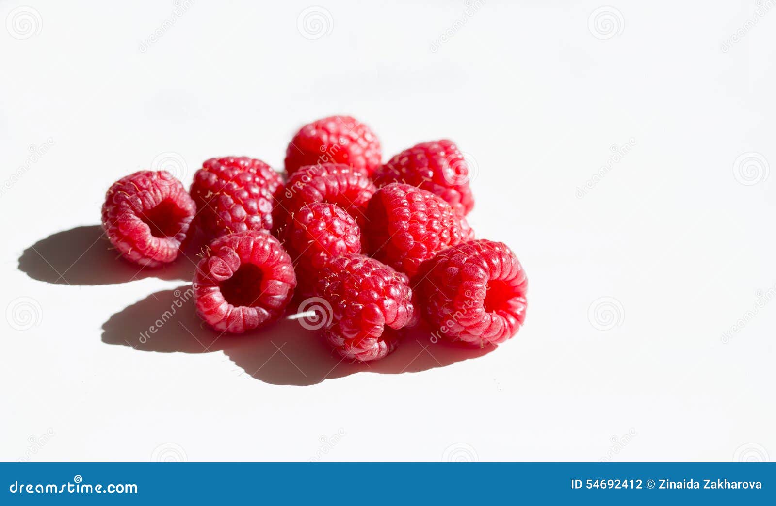 Rasberry on the White Background Stock Photo - Image of sweet, healthy ...