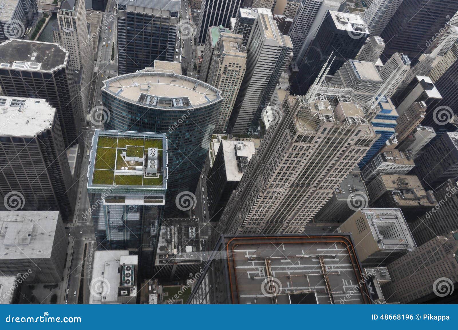 Rascacielos De Chicago Desde Arriba Foto editorial - Imagen de calle ...