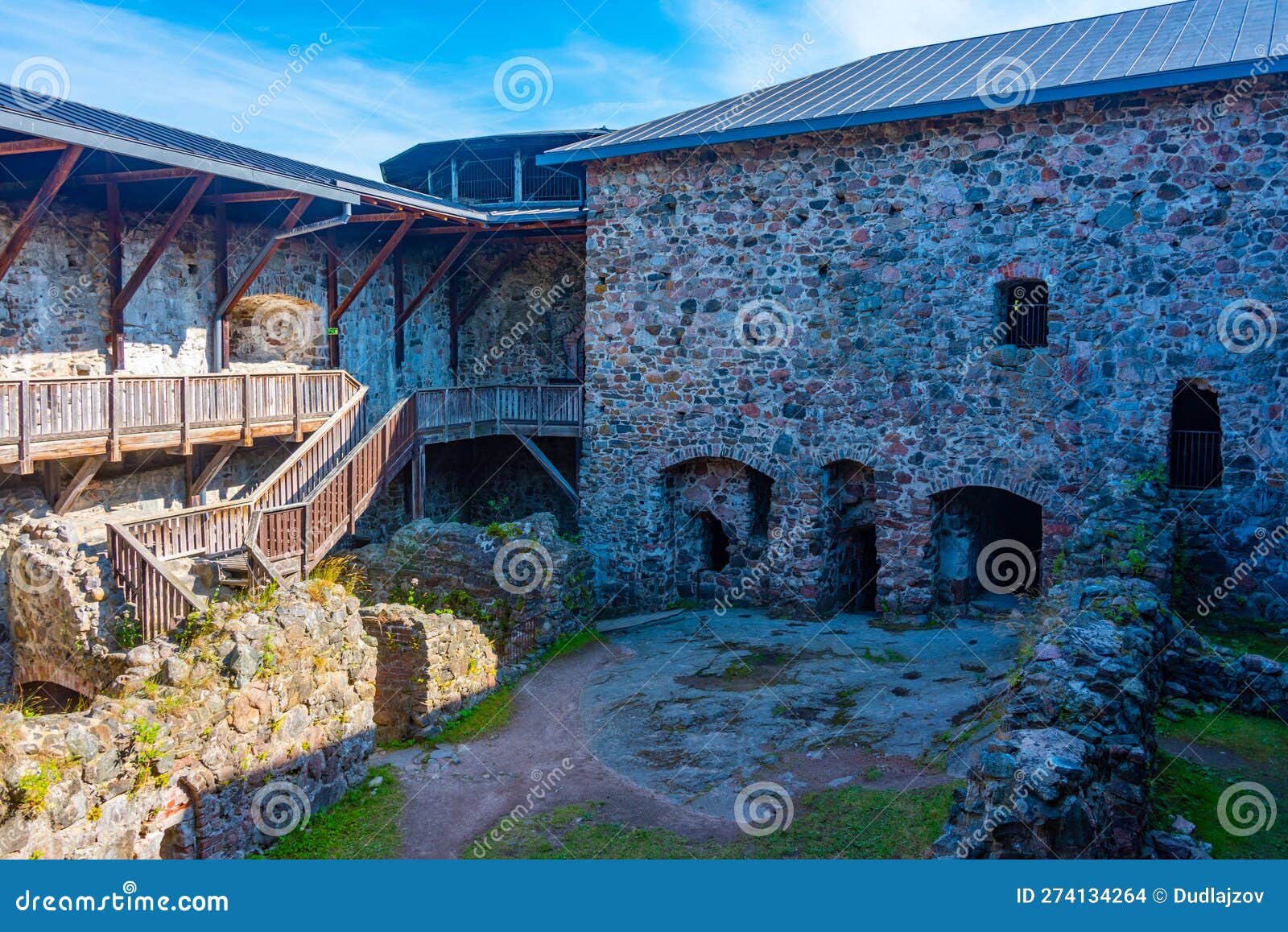 Raseborg Castle Ruins in Finland Stock Photo - Image of fort, cliff ...