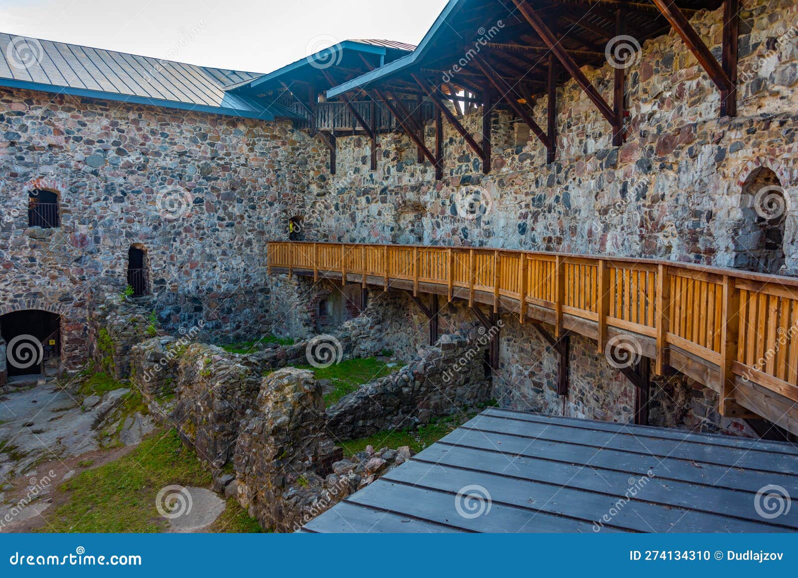 Raseborg Castle Ruins in Finland Stock Photo - Image of wall ...