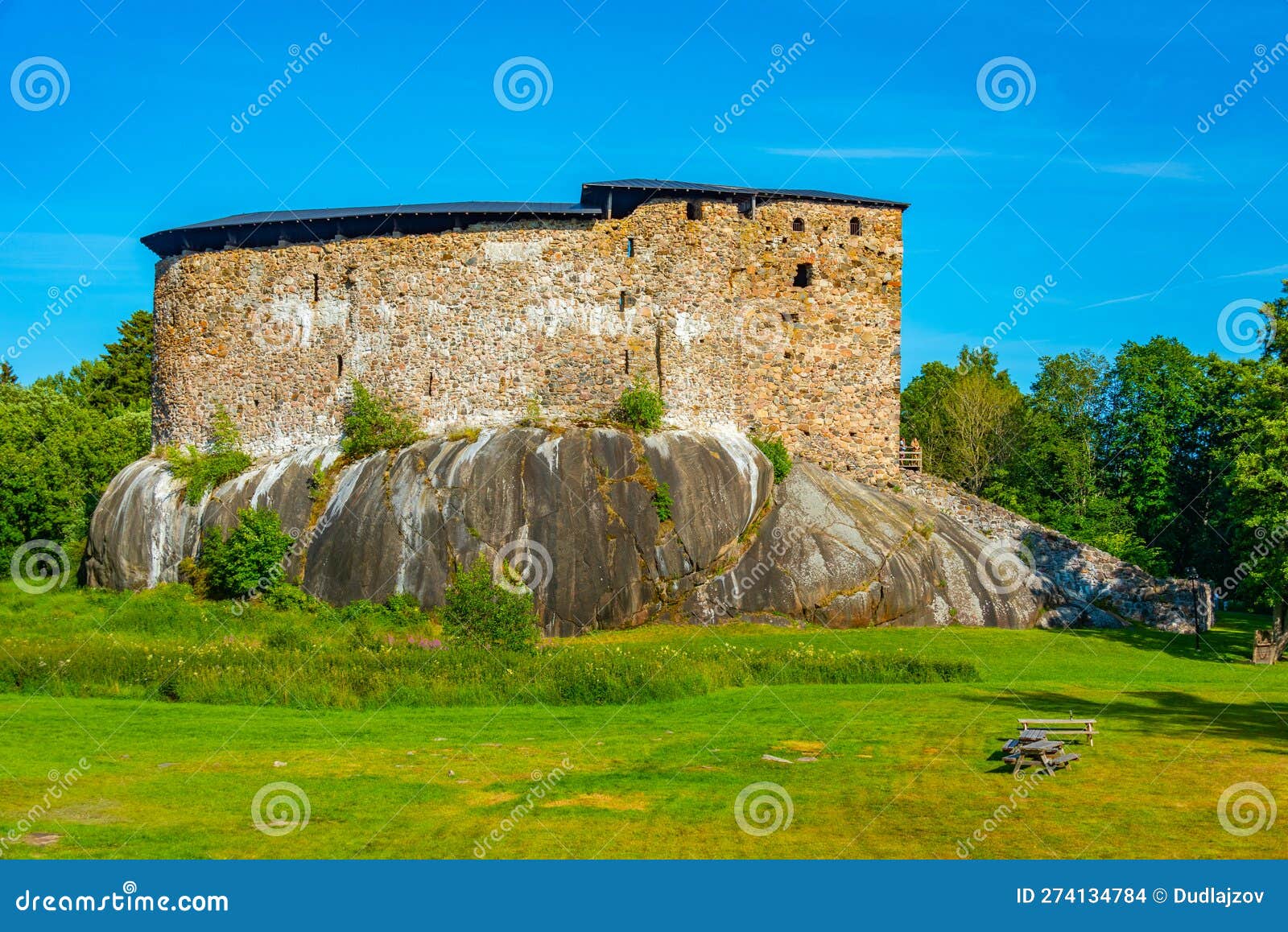 Raseborg Castle Ruins in Finland Stock Photo - Image of stonework ...