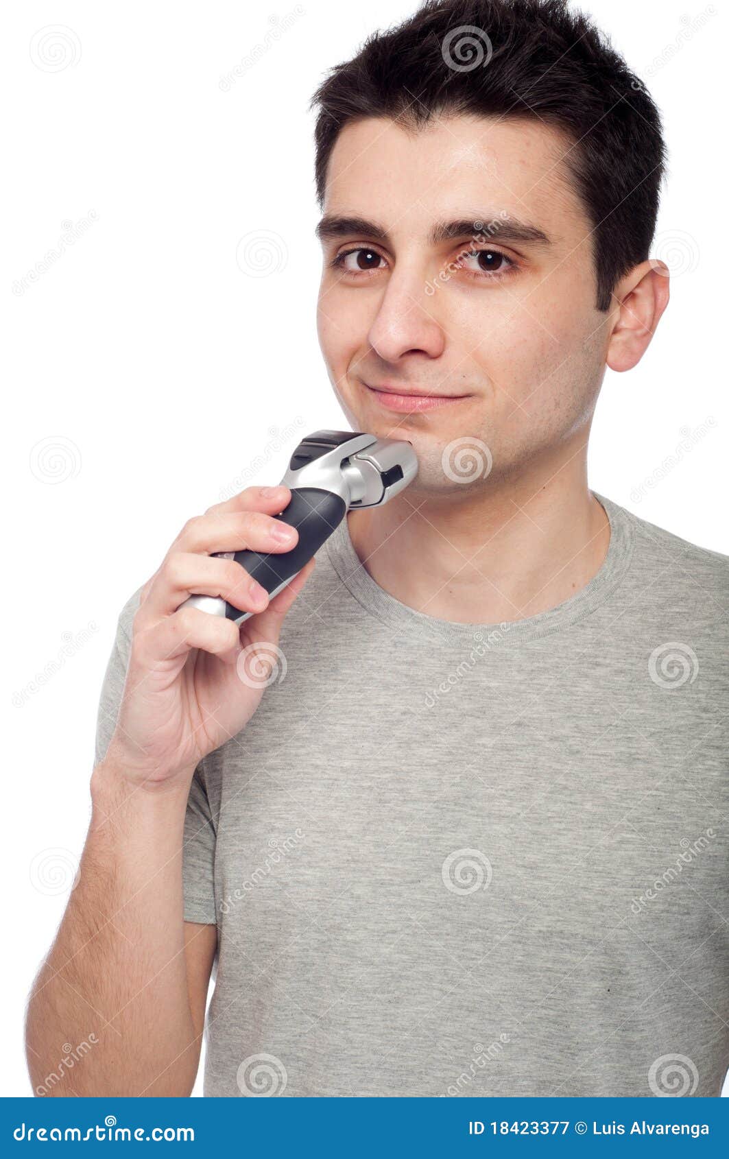 Raser de jeune homme image stock. Image du lifestyle - 18423377