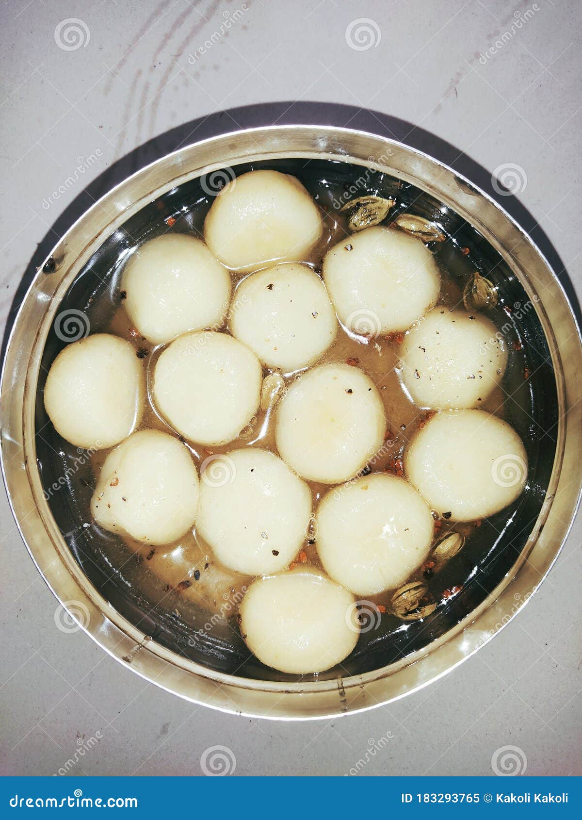 Rasgulla - An Indian Sweet Made From Khoya, Soft And Spongy Stock Image ...