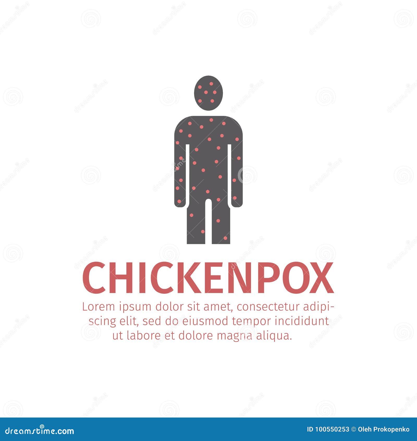 Rash Flat Icon stock vector. Illustration of sign, bacteria - 100550253