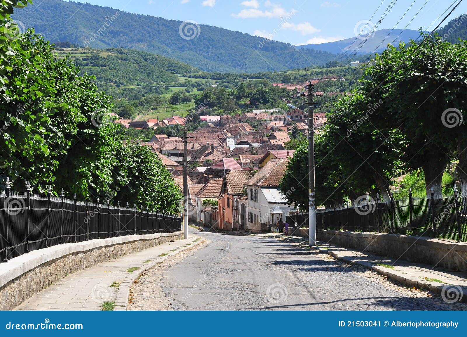 Rasinari village stock image. Image of front, fence, county - 21503041