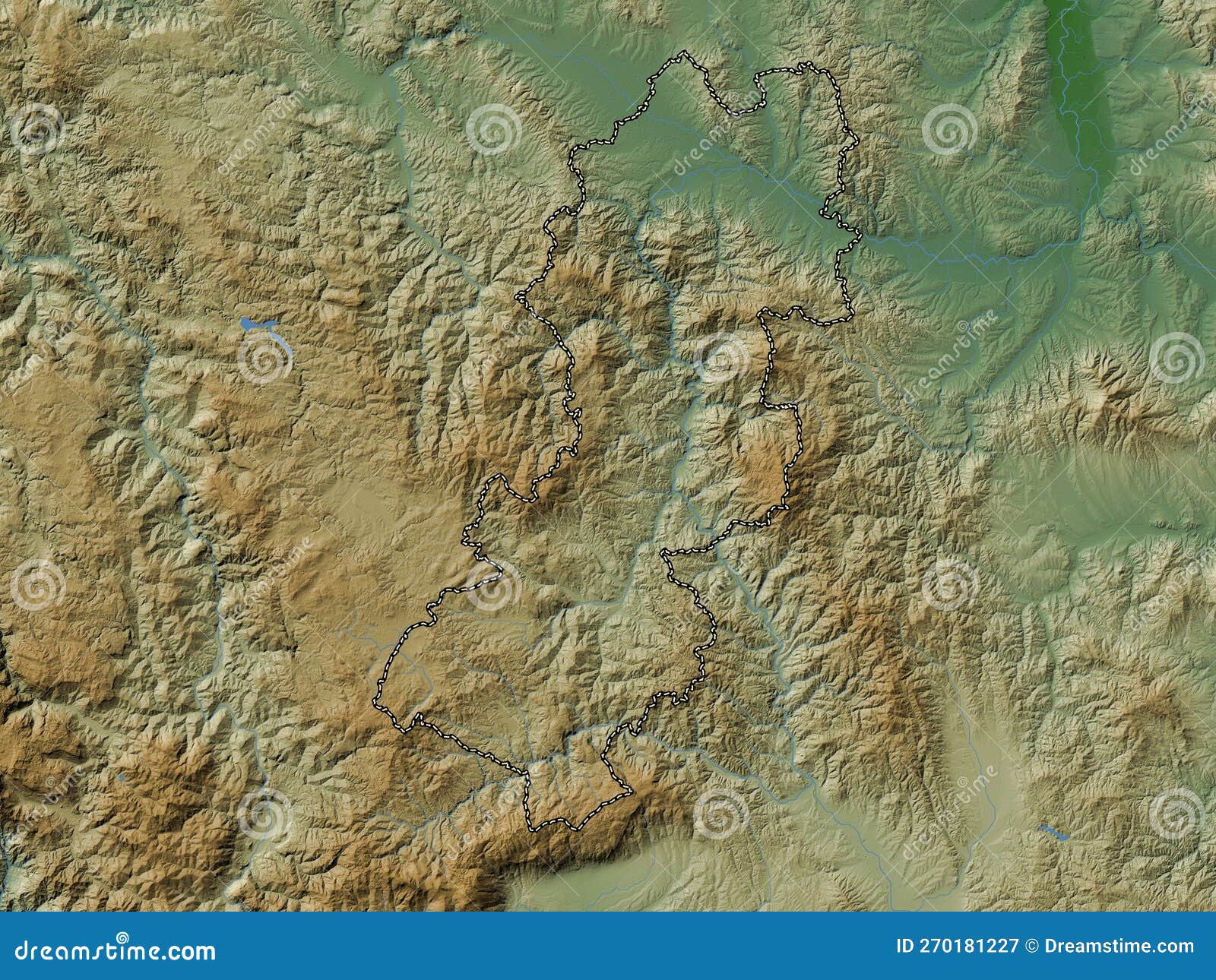 Raski, Serbia. Physical. No Legend Stock Illustration - Illustration of ...