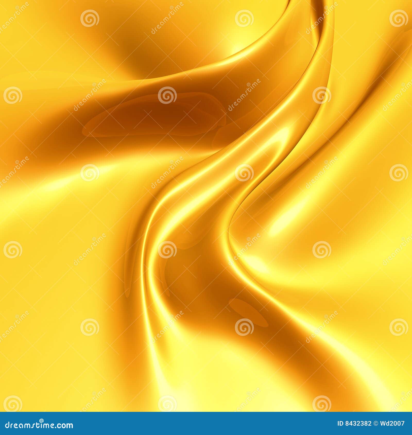 Raso Di Seta Giallo Elegante Illustrazione di Stock - Illustrazione di ...