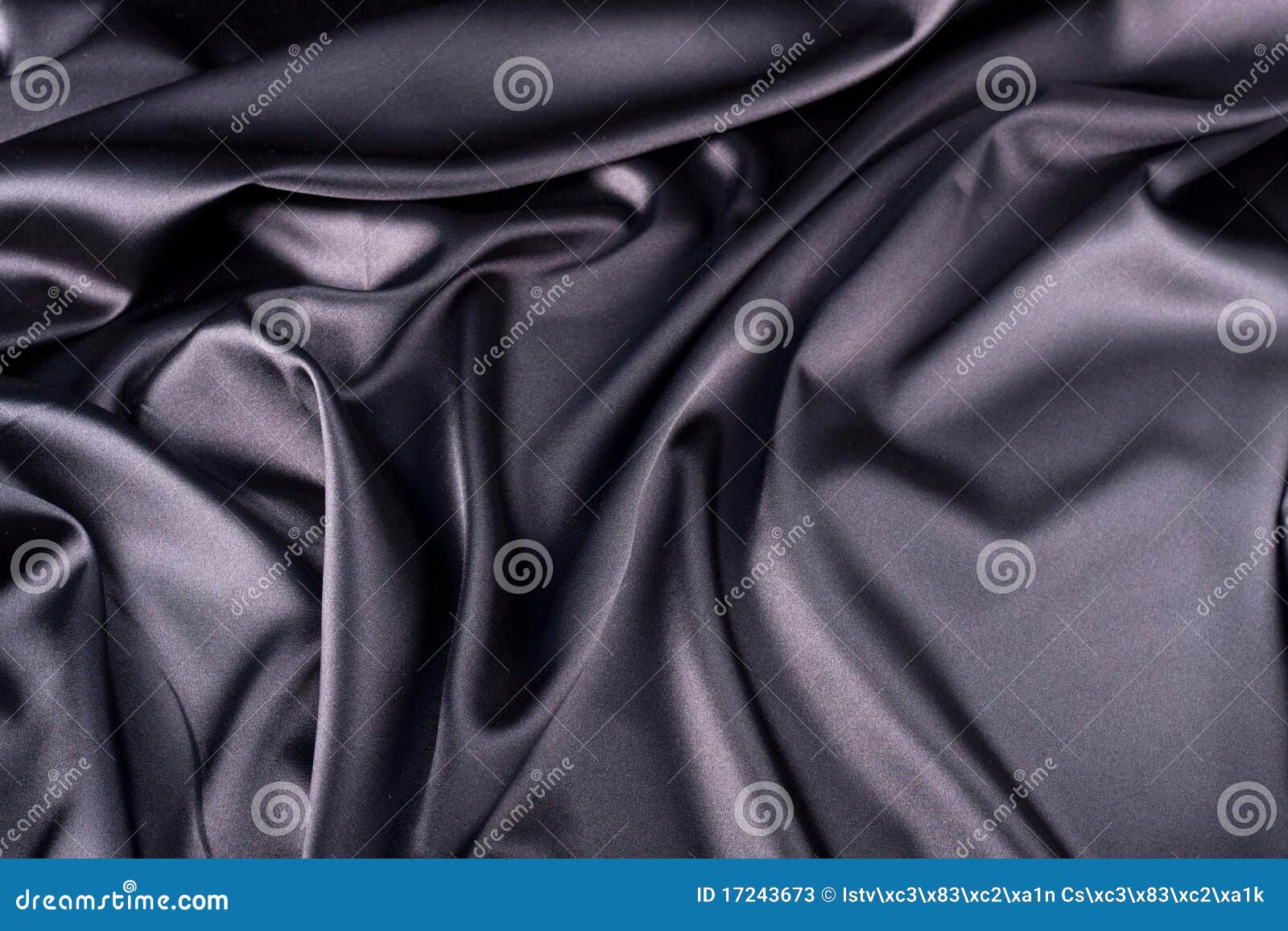 Raso nero liscio immagine stock. Immagine di panno, piegato - 17243673