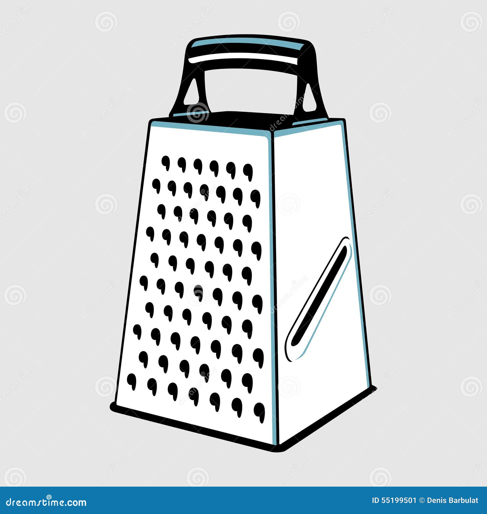 Rasp met handvat vector illustratie. Illustration of glanzend - 55199501